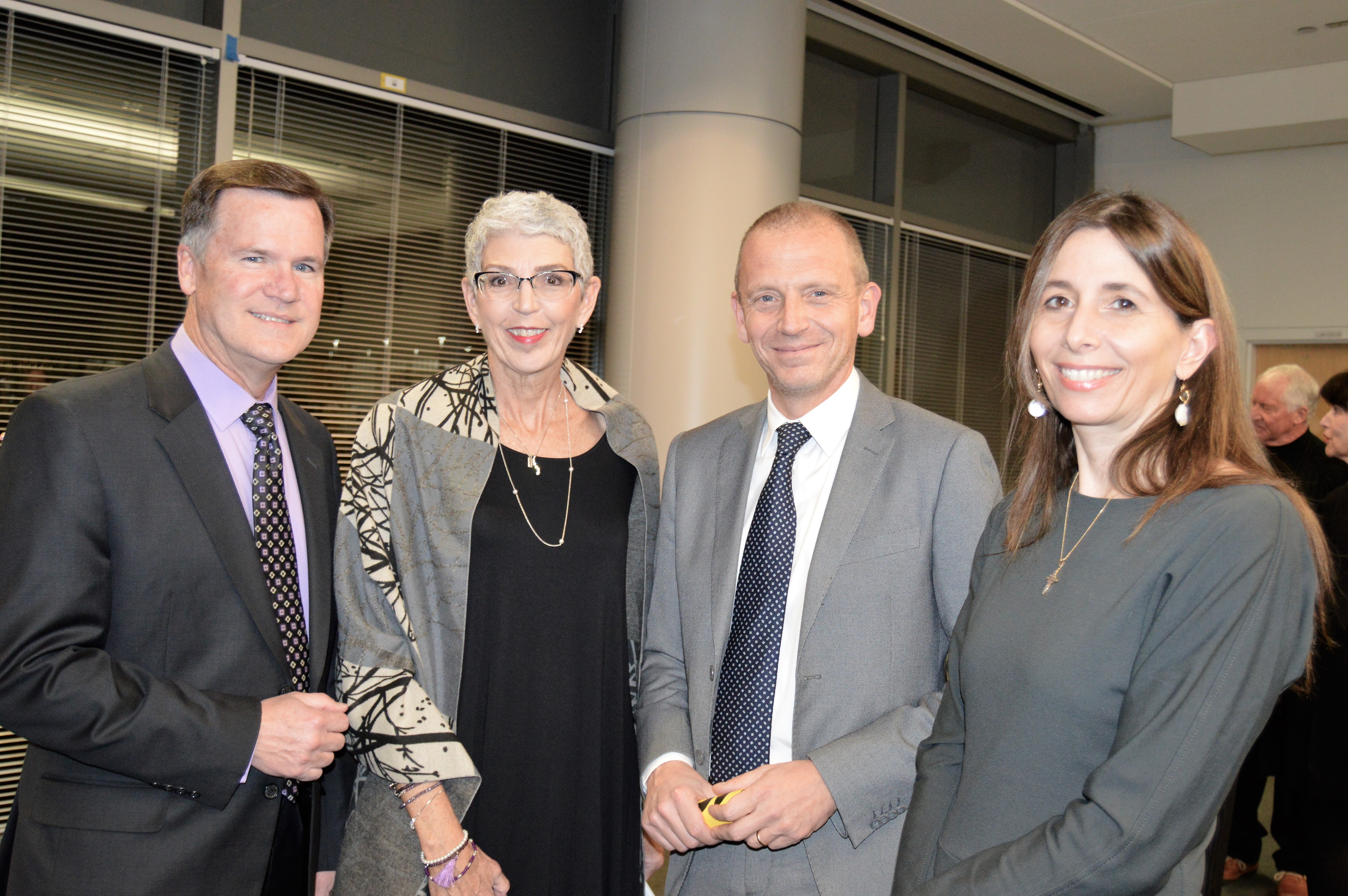 (l to r): Jim and Cathy Noon, with Marco and Elisabethta Del Chiaro