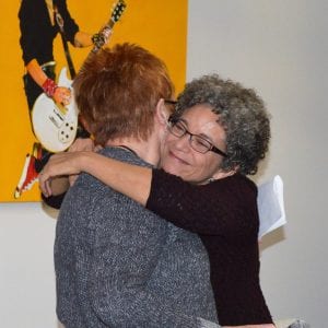 Phyllis Rider (left) and Bold Creativity honoree Kim Harrell