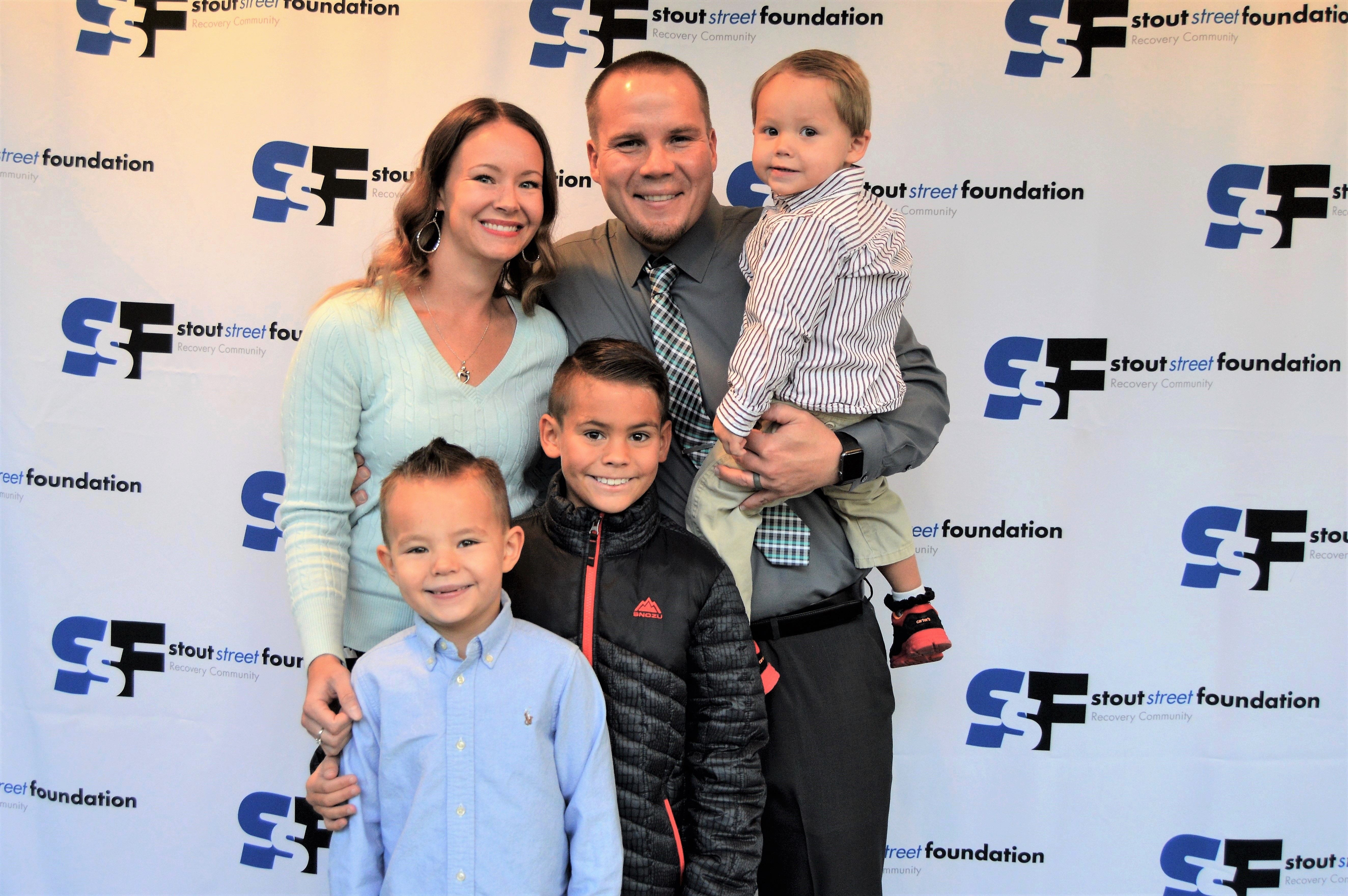 The Lucero family: Jenna and Brad, with little ones (l to r): Ethan ...
