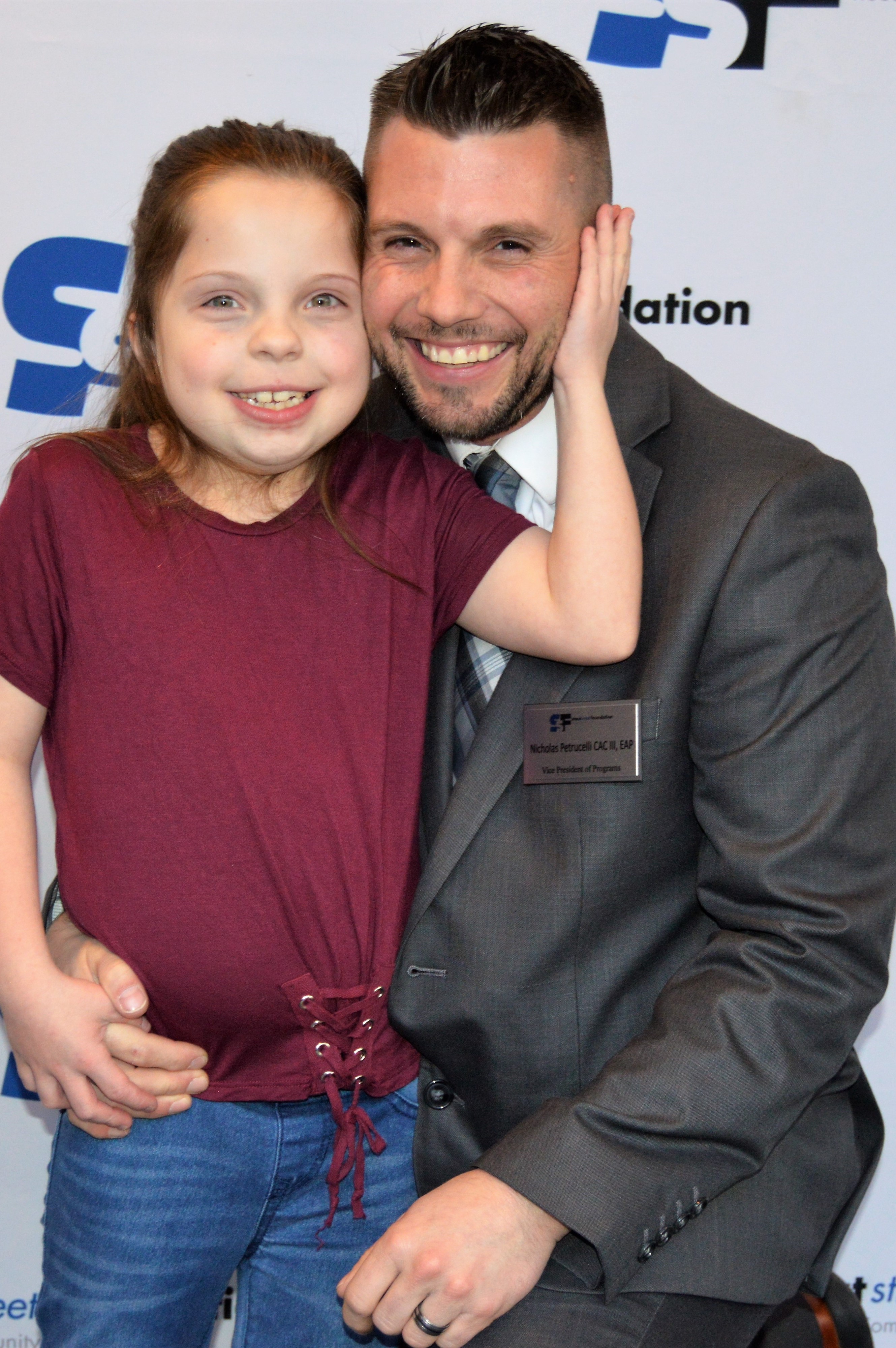 Daughter-dad Sophia and Nicholas Petrucelli