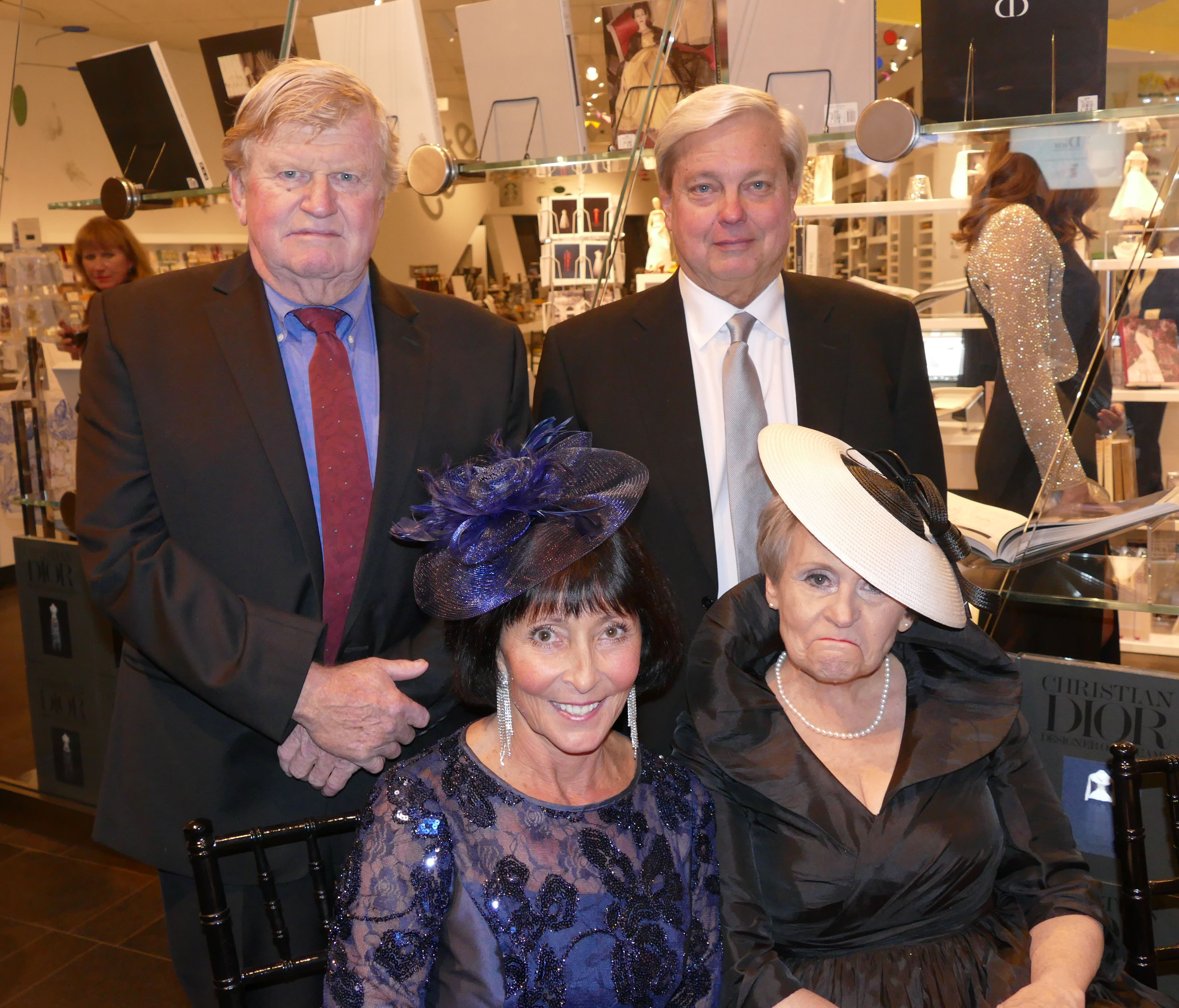 Back: Harry Rubley, left, and Jim Grob; front: Barbara Grob, left, and ...