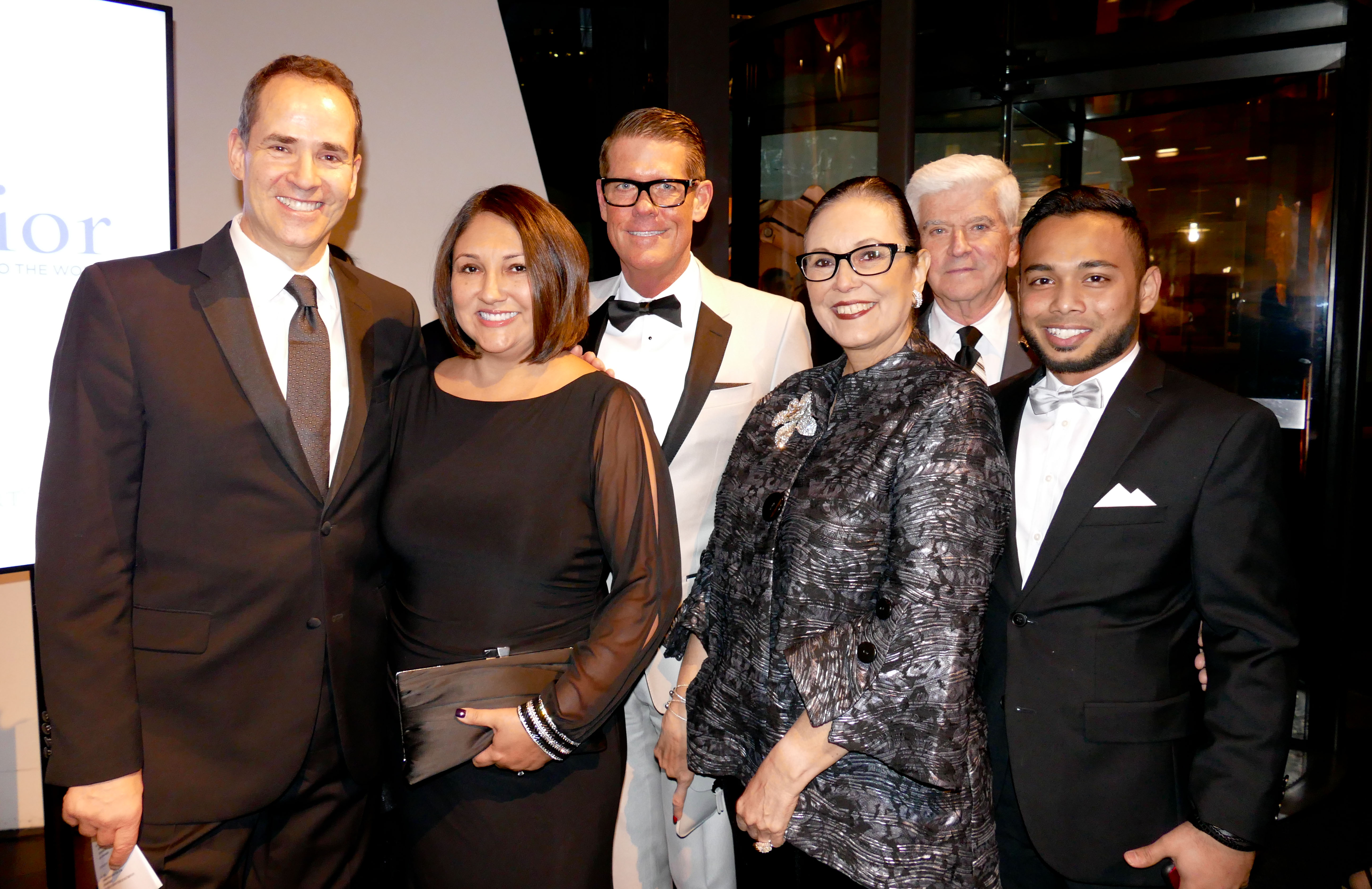 Director Dr Christoph Heinrich, left, Elaine Torres, Douglas Kerbs ...