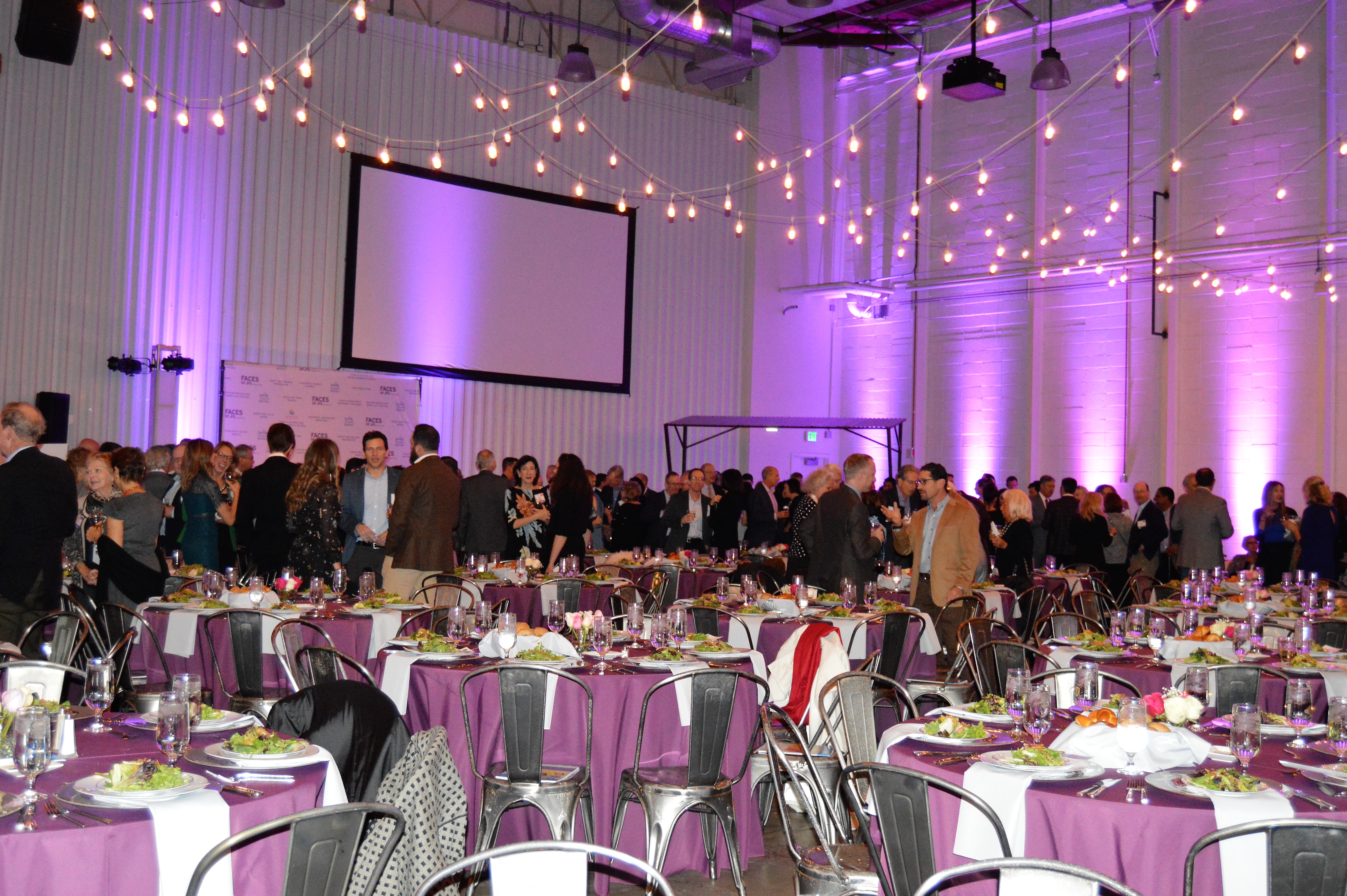 At the pre-dinner reception