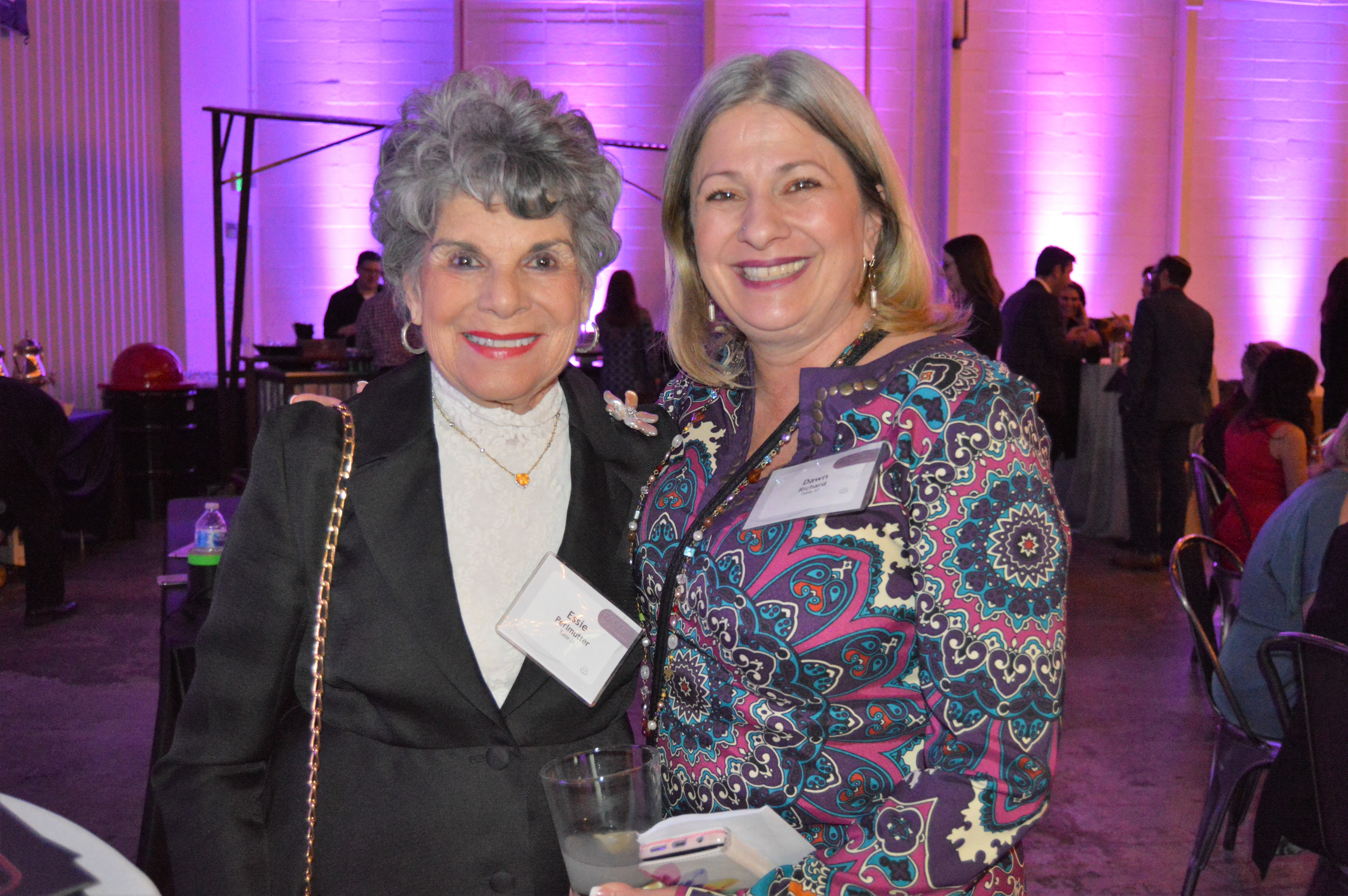 Essie Perlmutter (left) and Dawn Richard