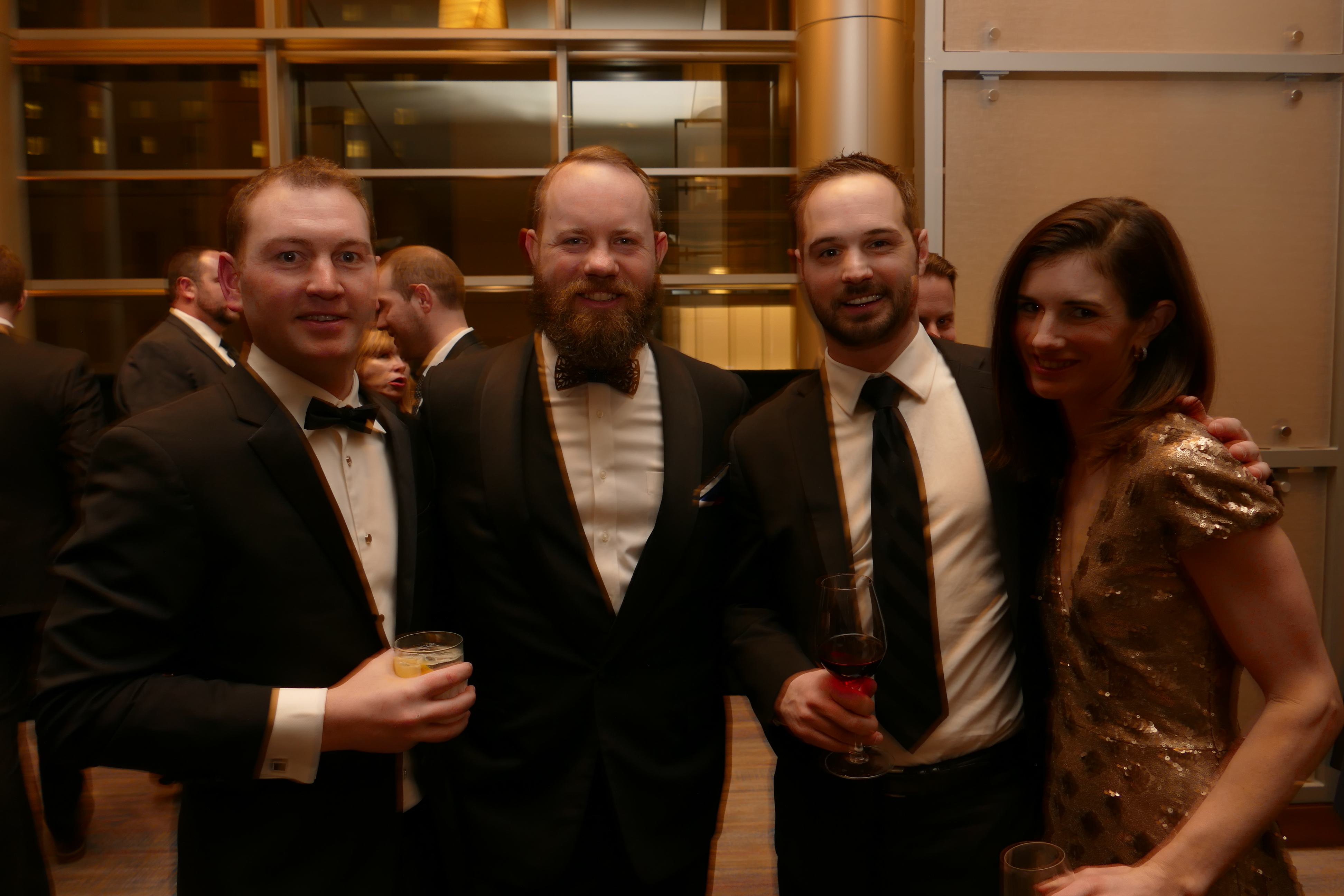 Dean Koelbel, left, Kyle Koelbel, Cody Stambaugh and Carlee Steck