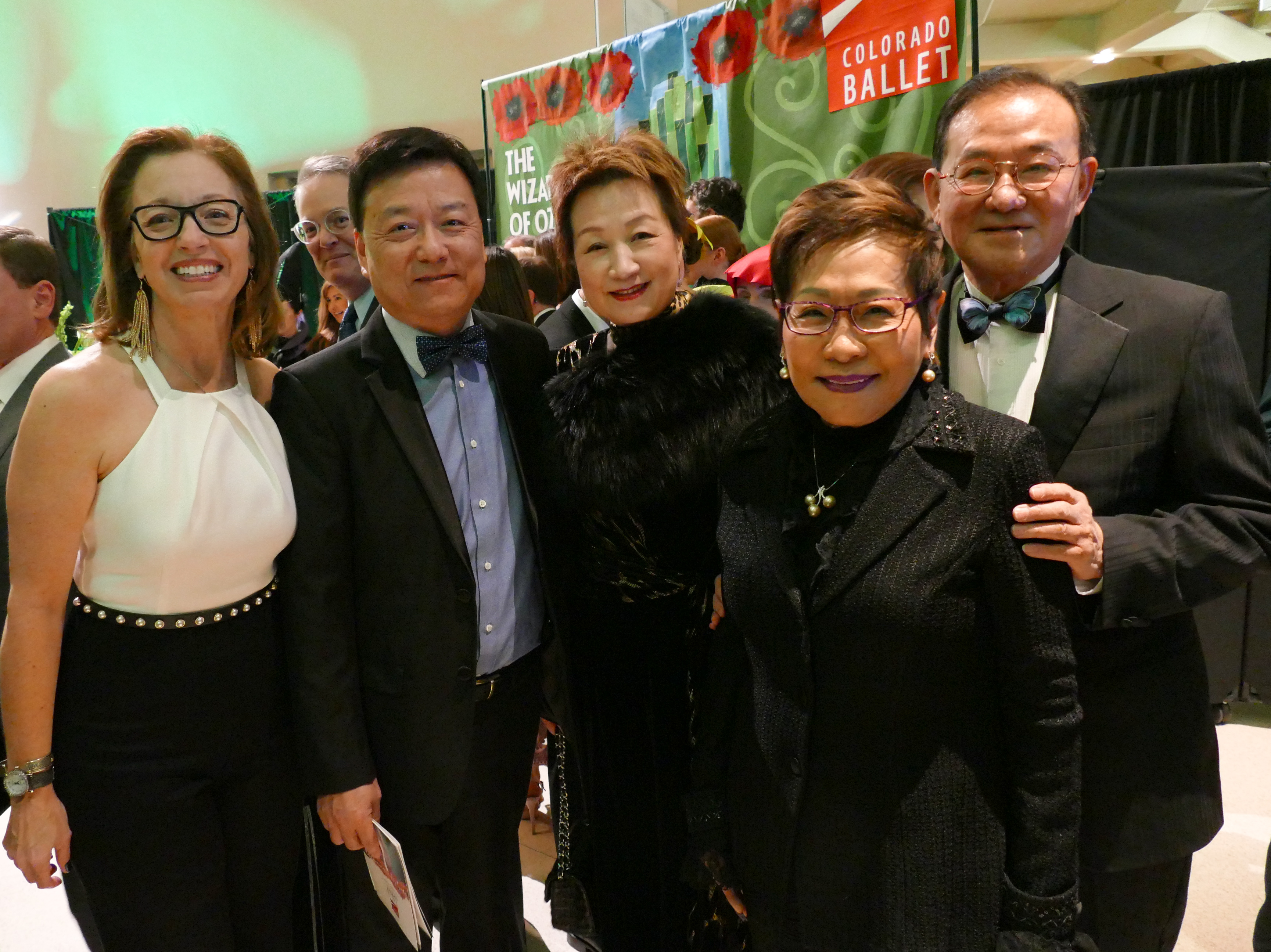 Colleen Curran, left, Kevin and Stephanie Tung, Linda and Jimmy Yip