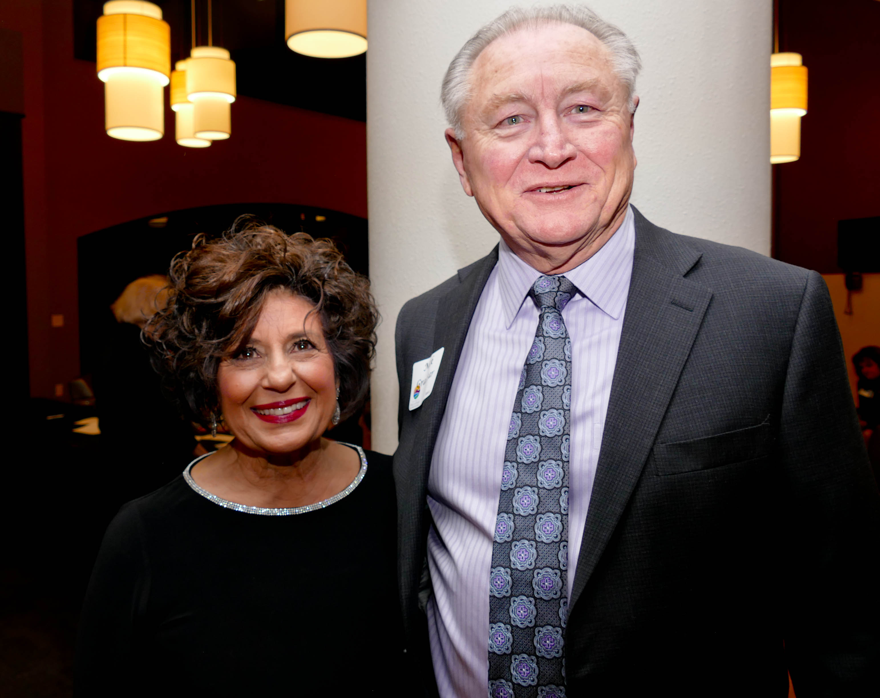 Jan Pullin and Mayor Nick Gradisar