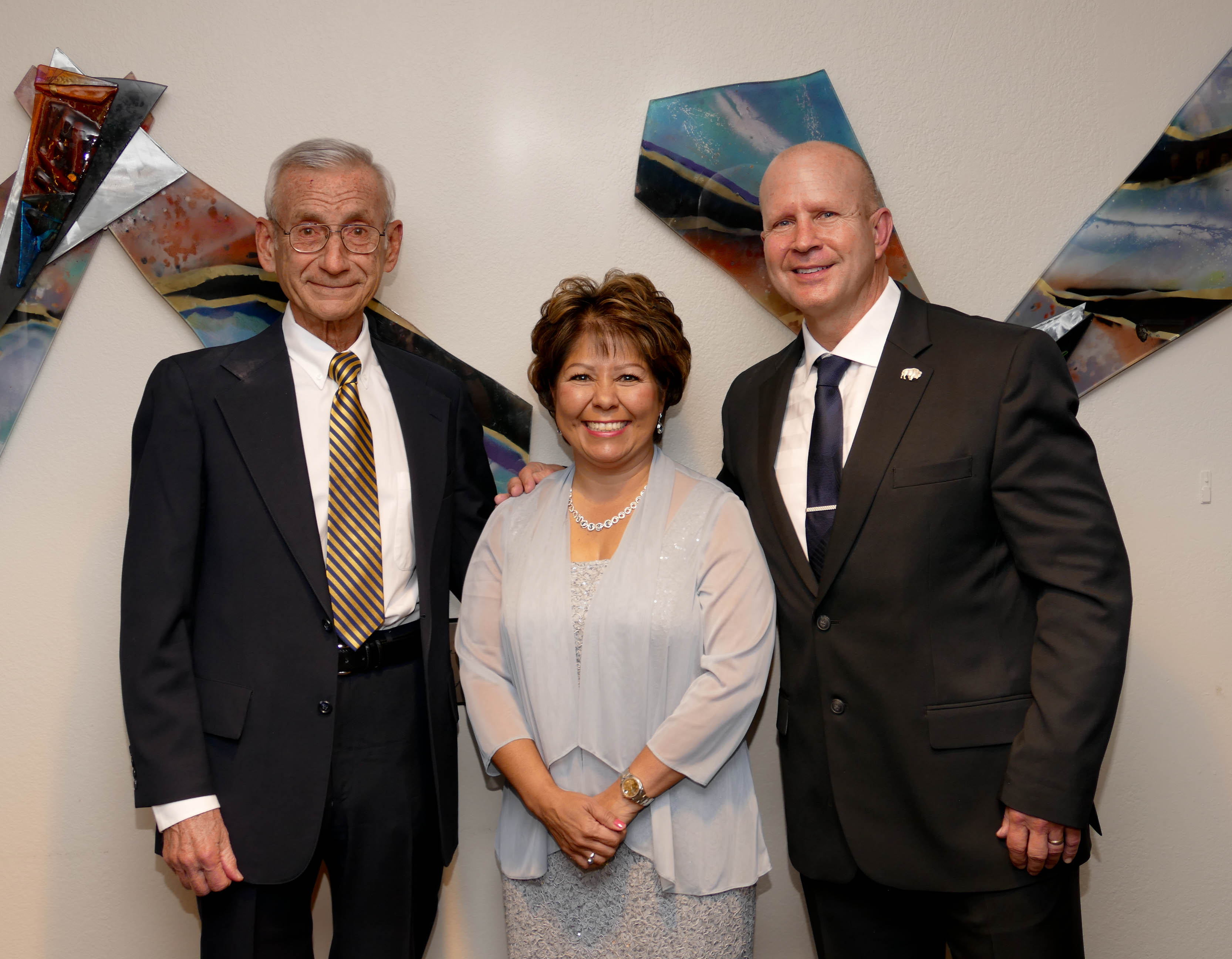 2019 Hall of Fame inductees Dr. Carl Bartecchi, left, Renee Carson ...