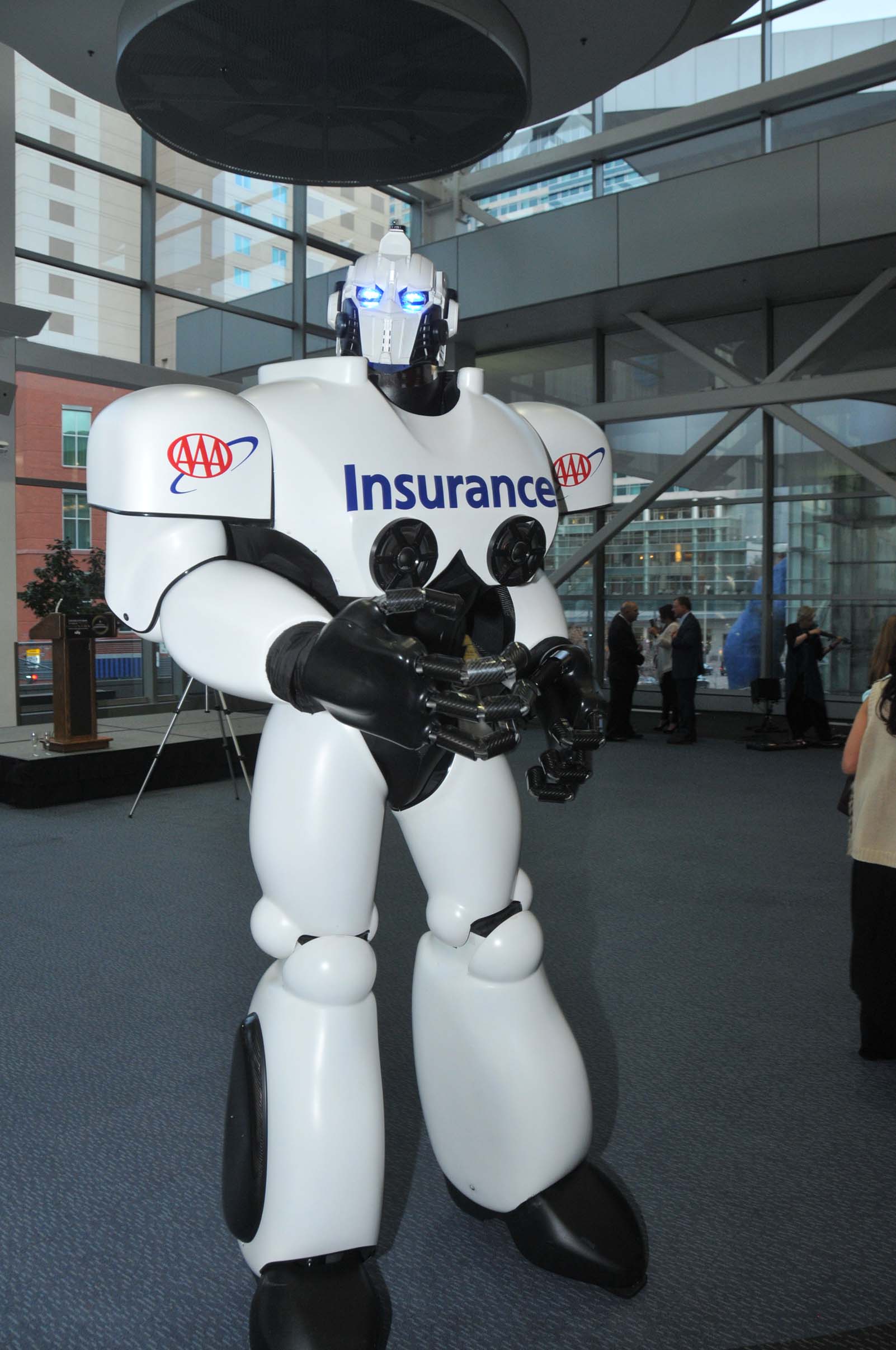 The AAA Robot was a hit with the crowd