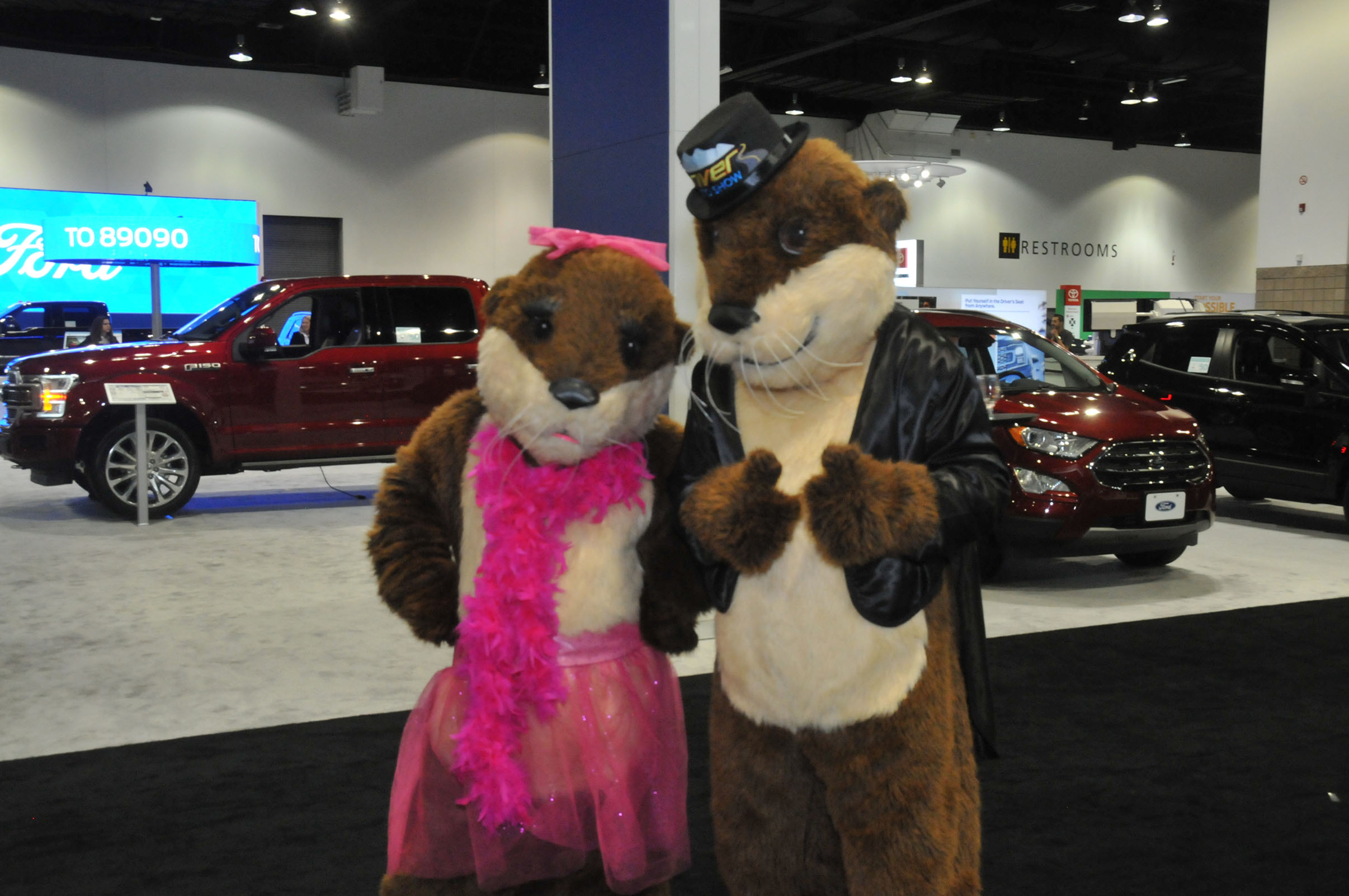 These furry creatures entertained the crowd (hamsters or gerbils?)