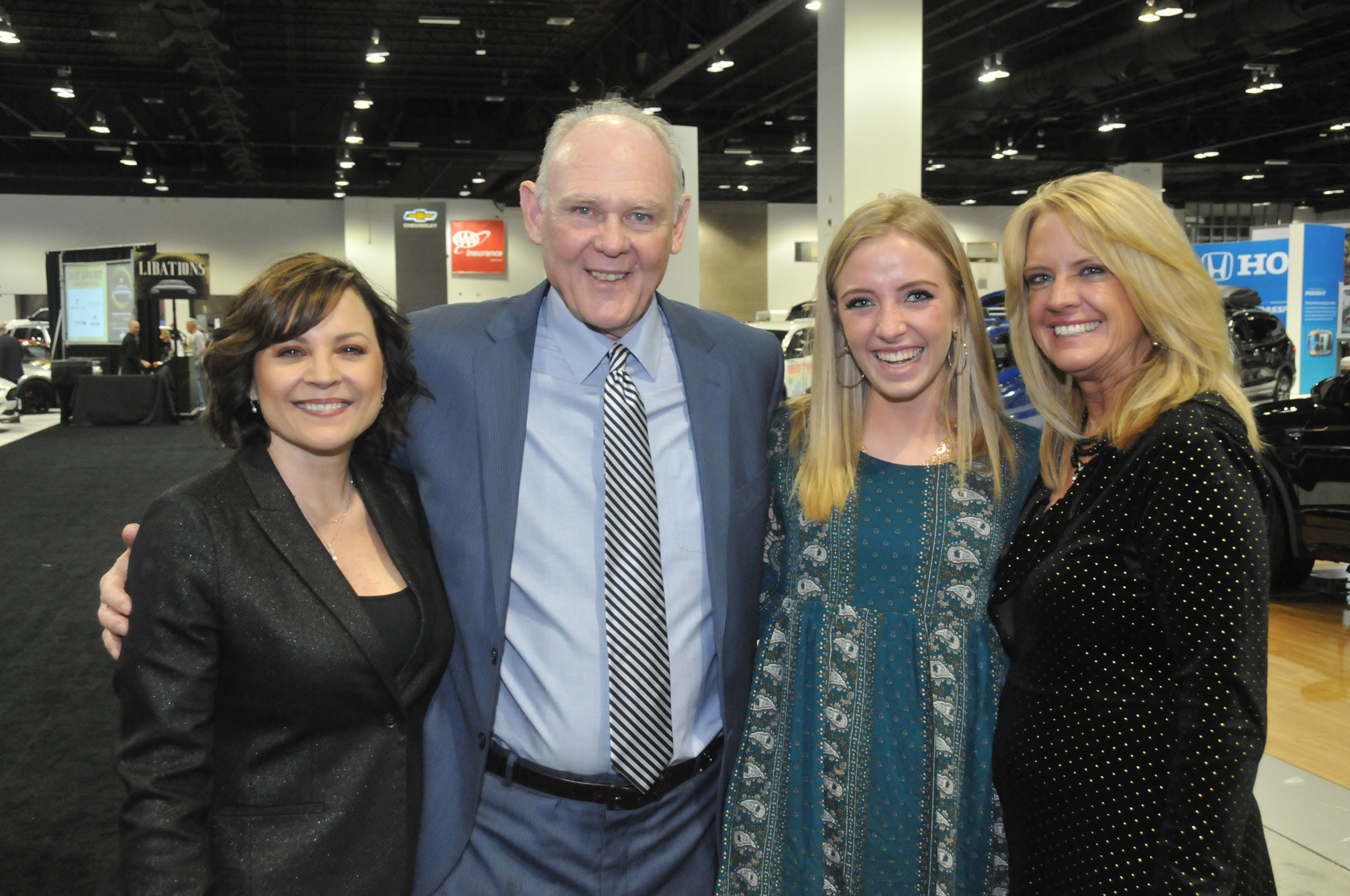 Michelle Banno, Coach George Karl, Marlee and Judi King