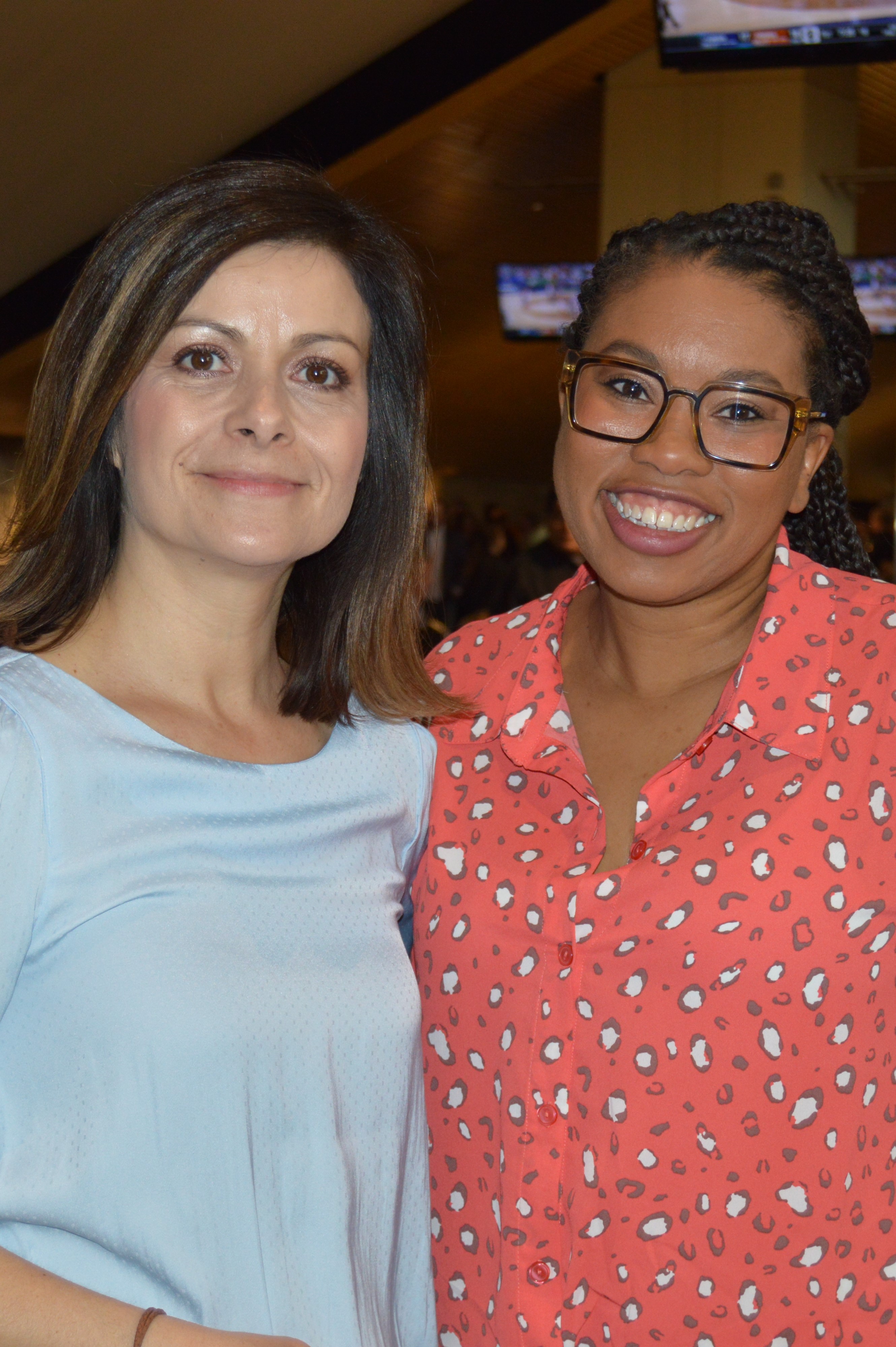 Angela LeRoux (left) and Nicole Wangaard