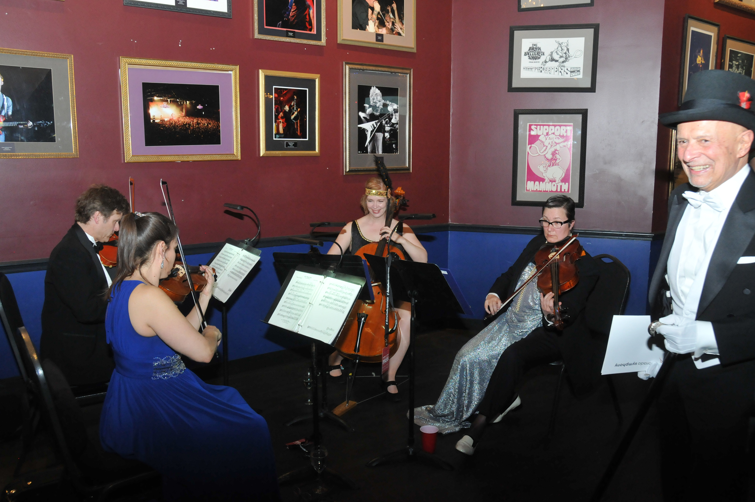 Musicians played for the reception