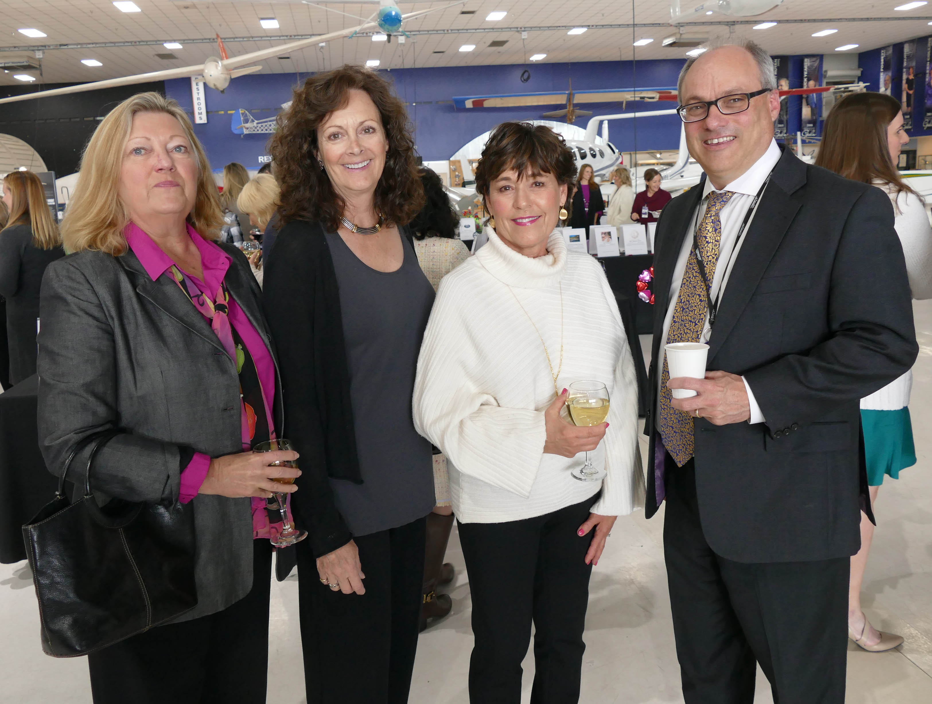 Lana Flemmer, left, Julie Strain, Susan Johnson and Dr. Dunbar Ivy
