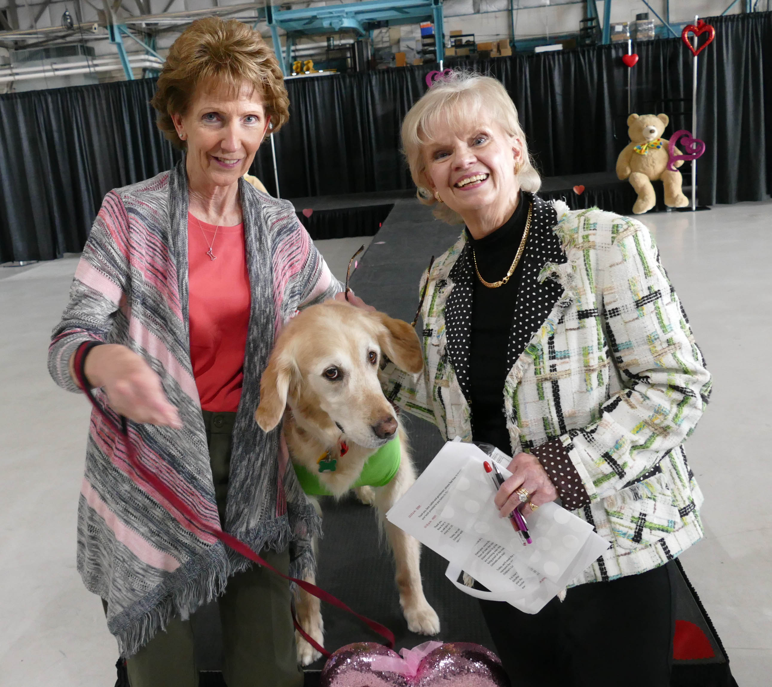 Darby Kelly and Lyn Schaffer with Cormac