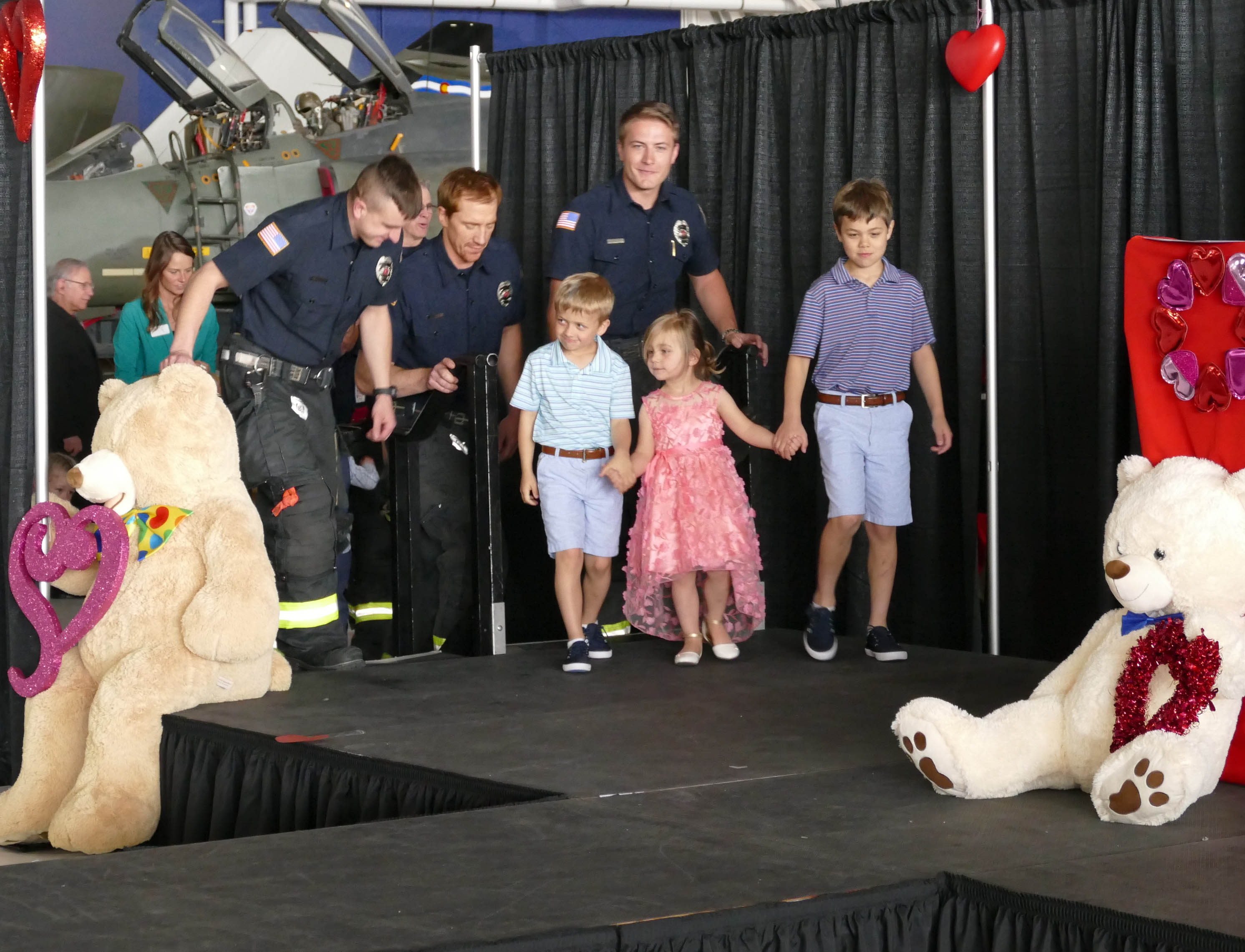 Emmy, Barrett and Bode take the stage with South Metro firefighters