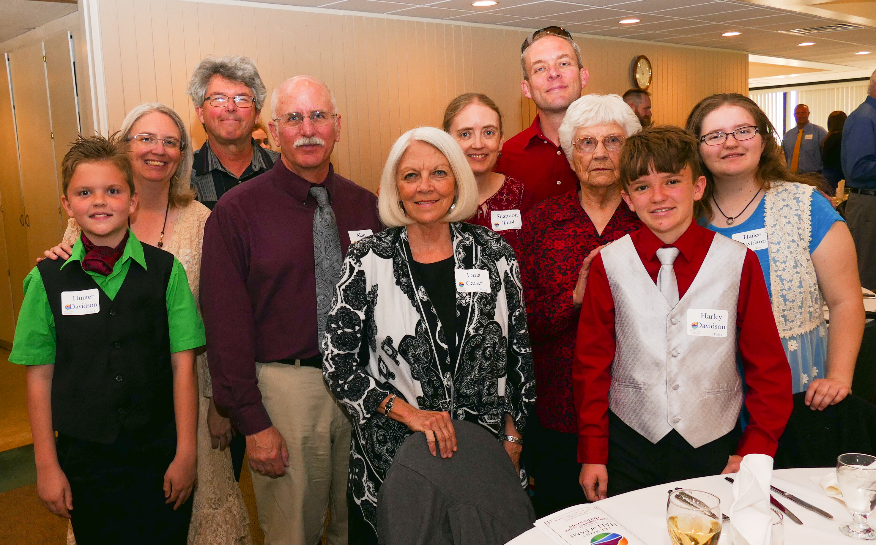Honoree Dr. Lana Carter, center, with her family: Hunter Davidson ...