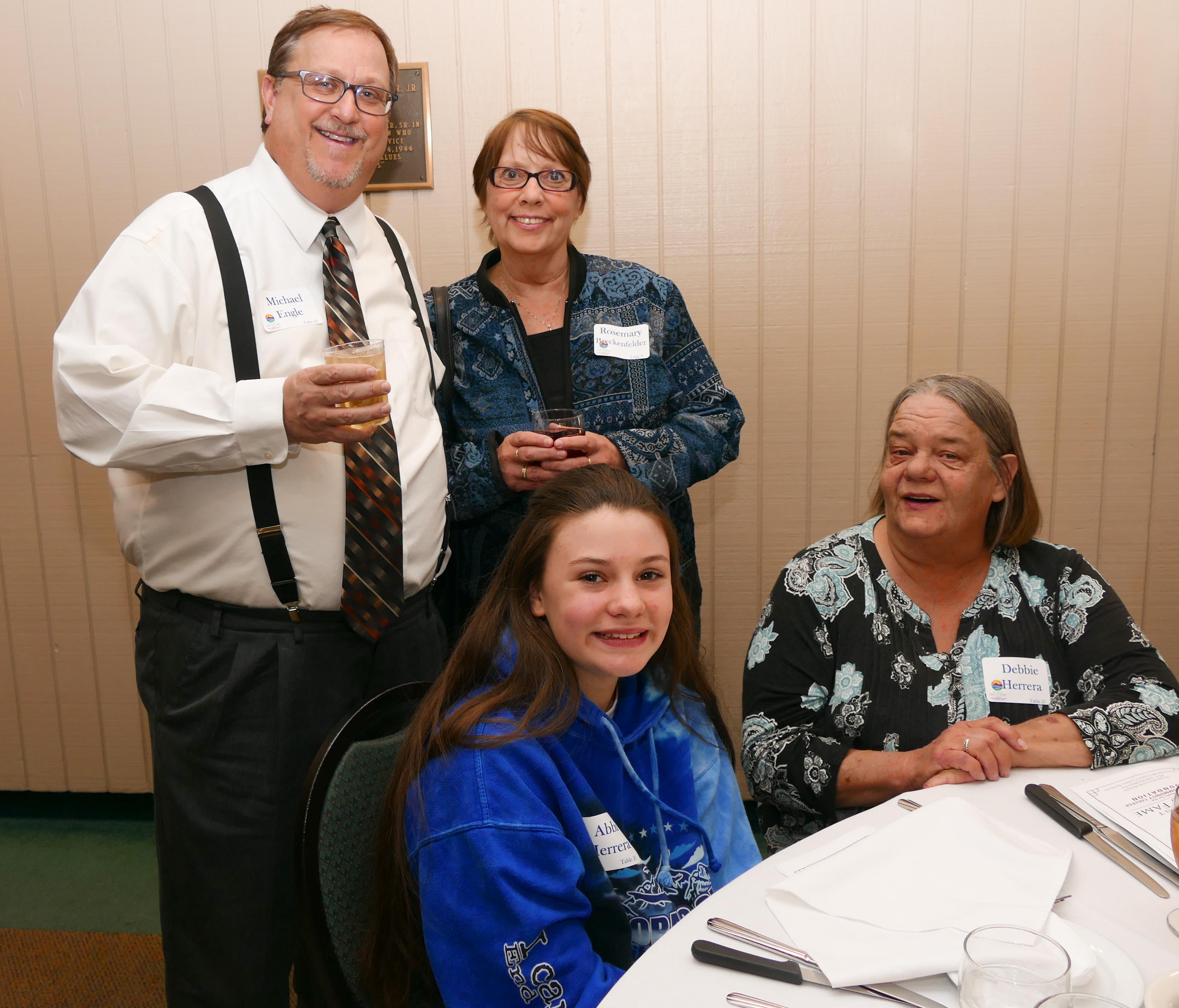 Michael Engle, Rosemary Breckenfelder, Abbi Herrera and Debbie Herrera