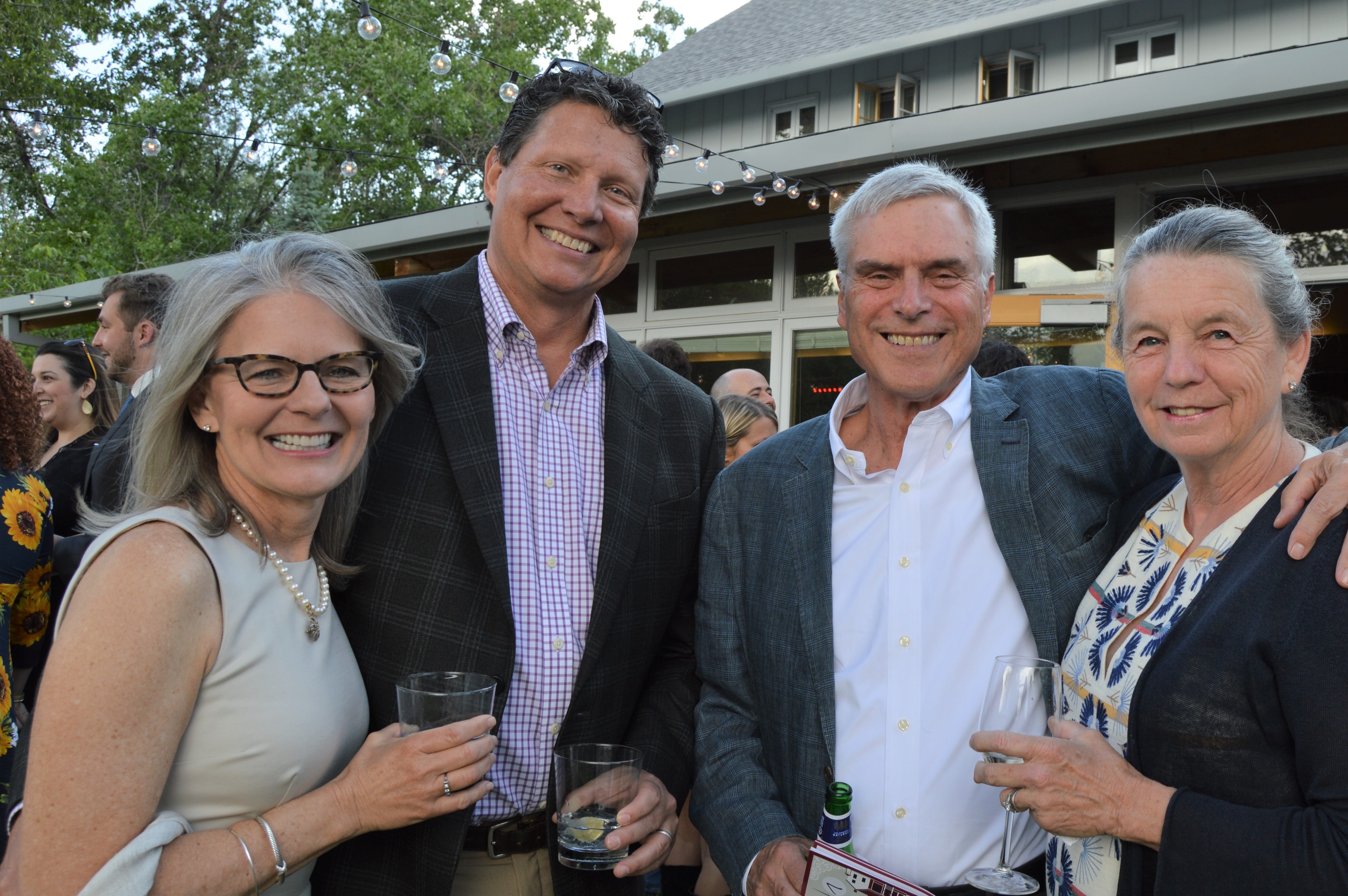 (l to r): Beth and Richard Wright, with Tom and Nina Sisk