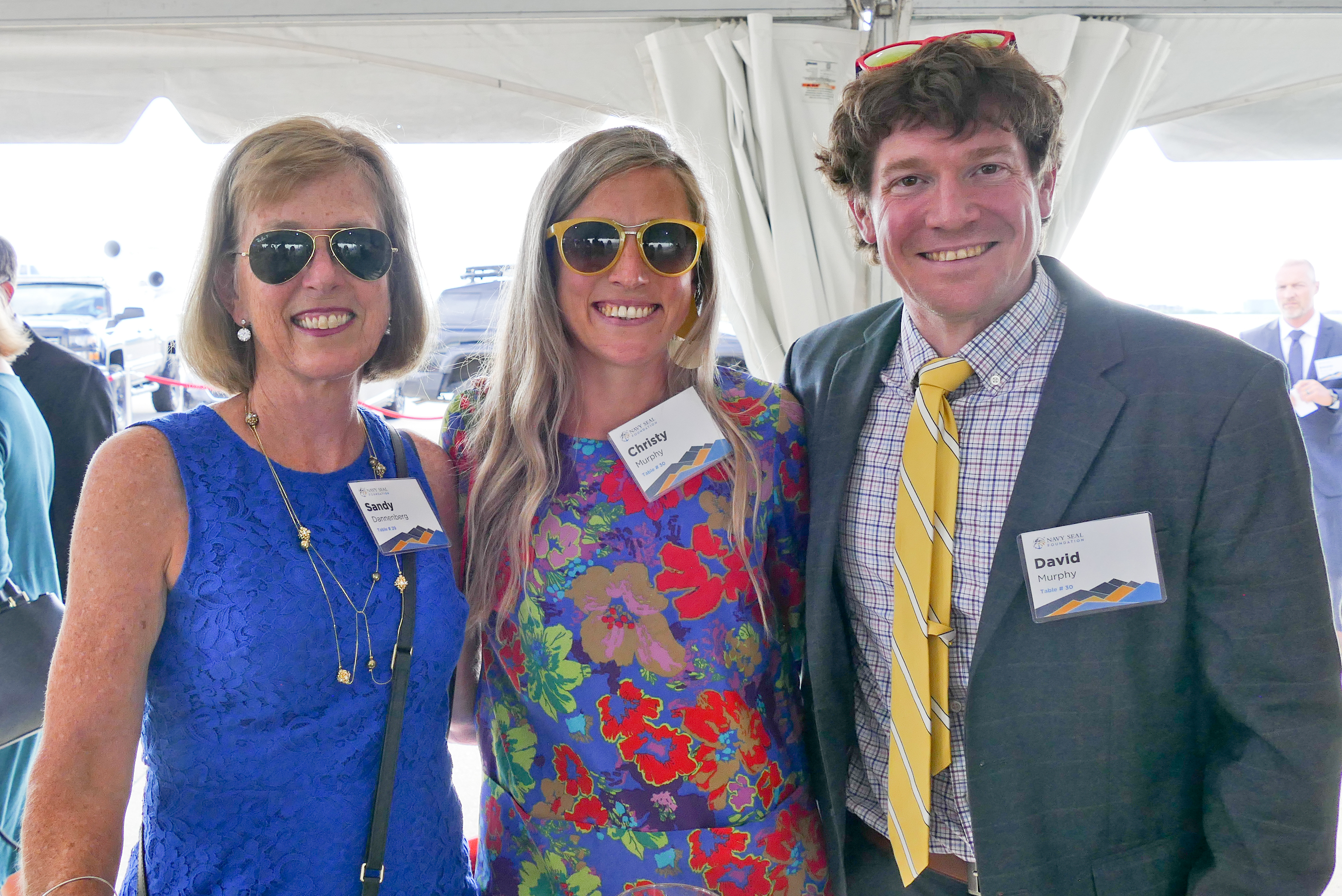 Sandy Dannenberg, left, Christy and David Murphy