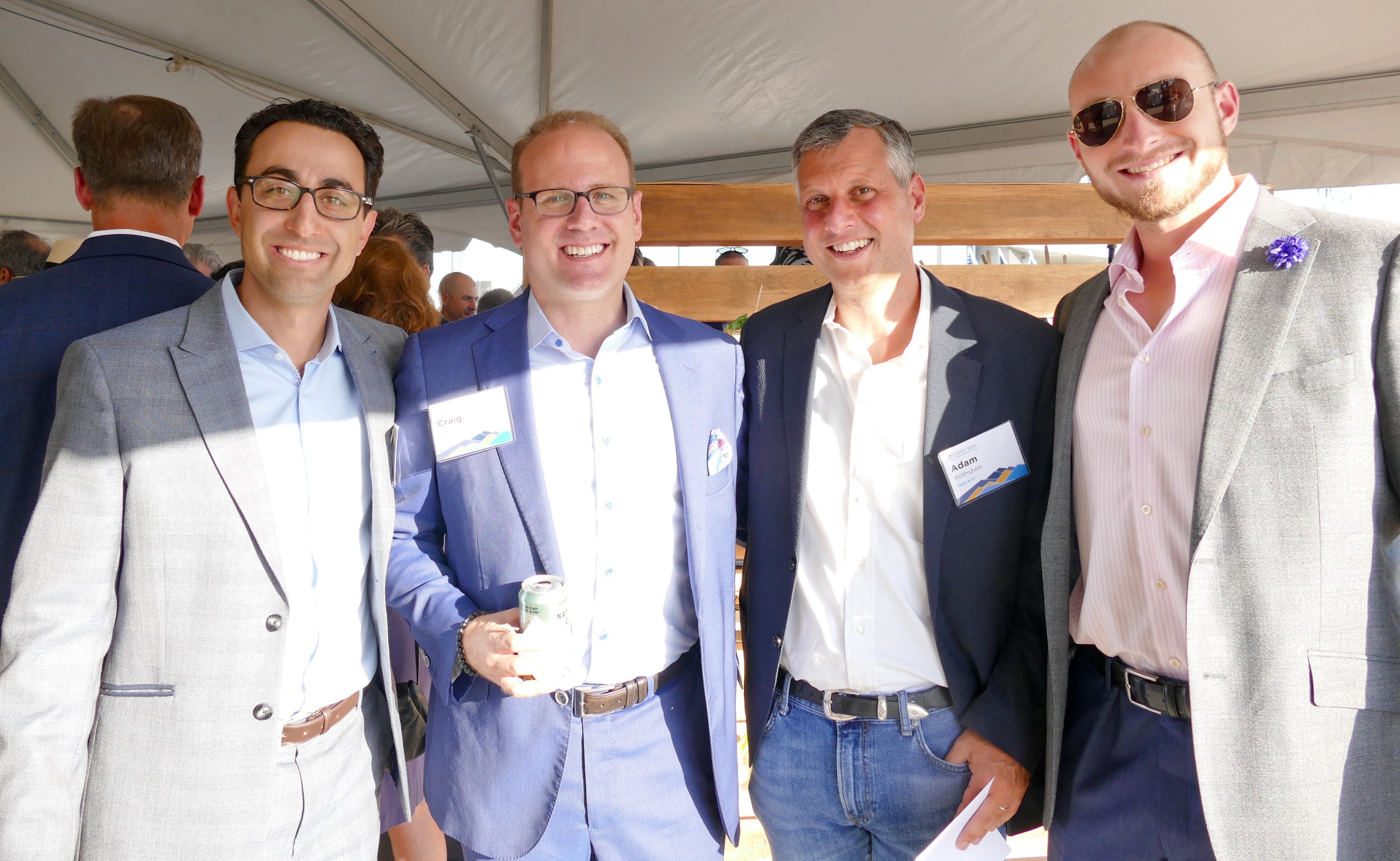 David Farahi, left, Craig Gardenswartz, Adam Rothstein, Andrew Vinnik