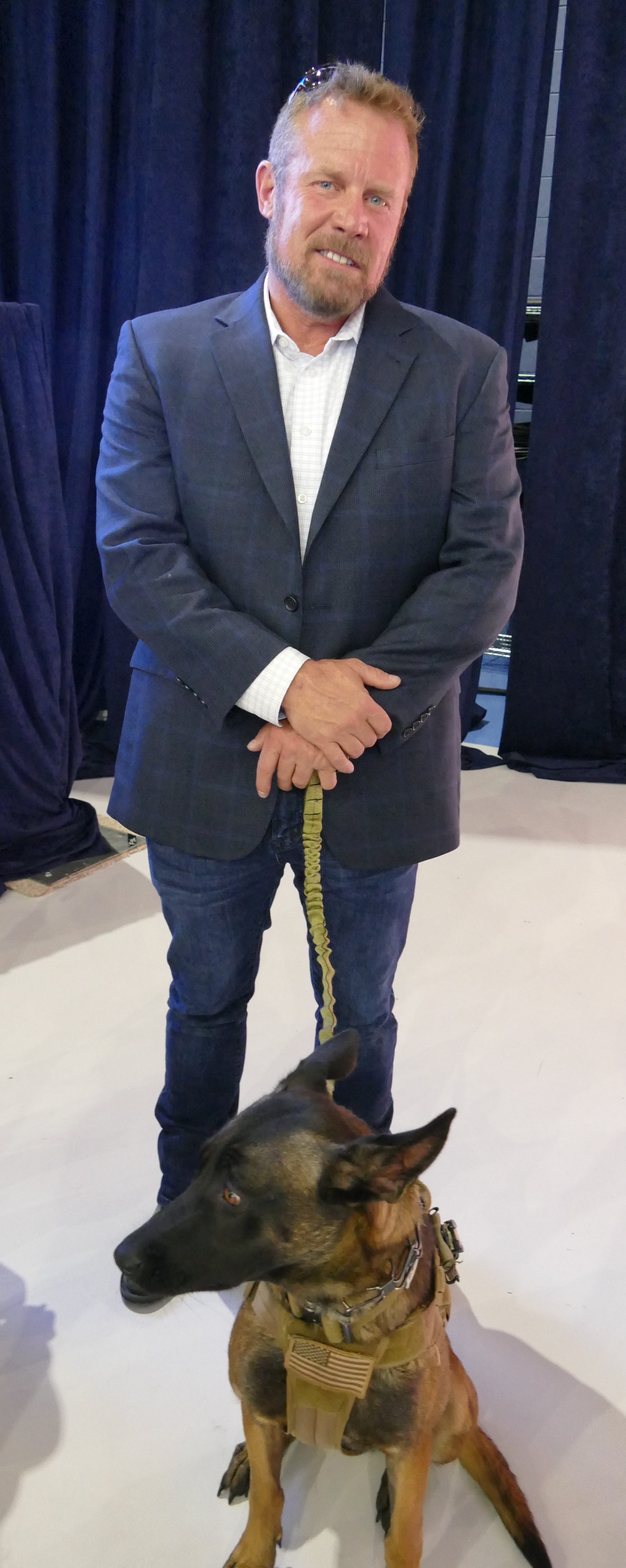 Mark Geist with his dog Rone