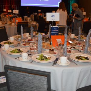 Mary Coleman (center) with young friends William Arney and Claire Arney