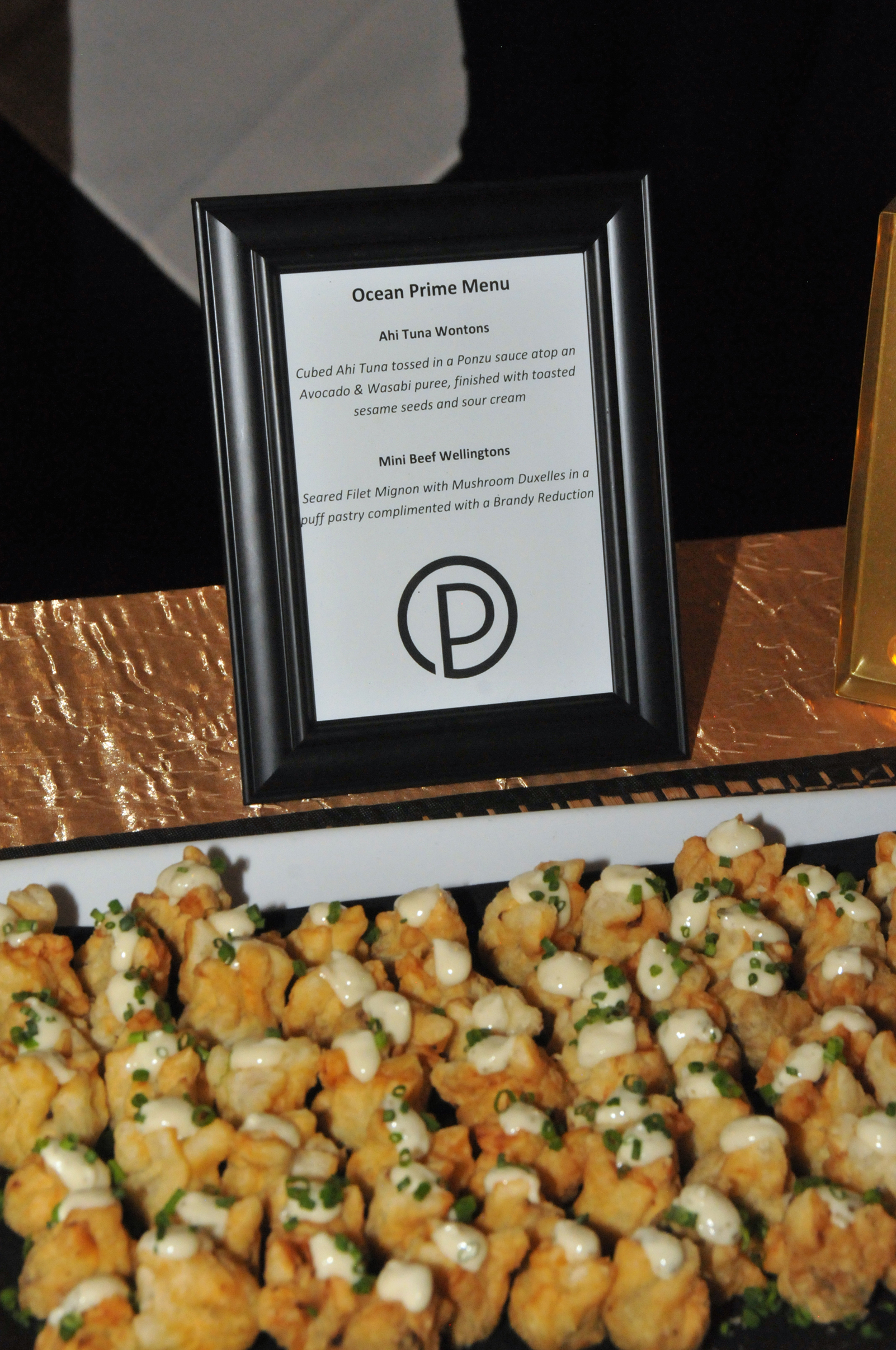 Appetizers from Ocean Prime restaurant