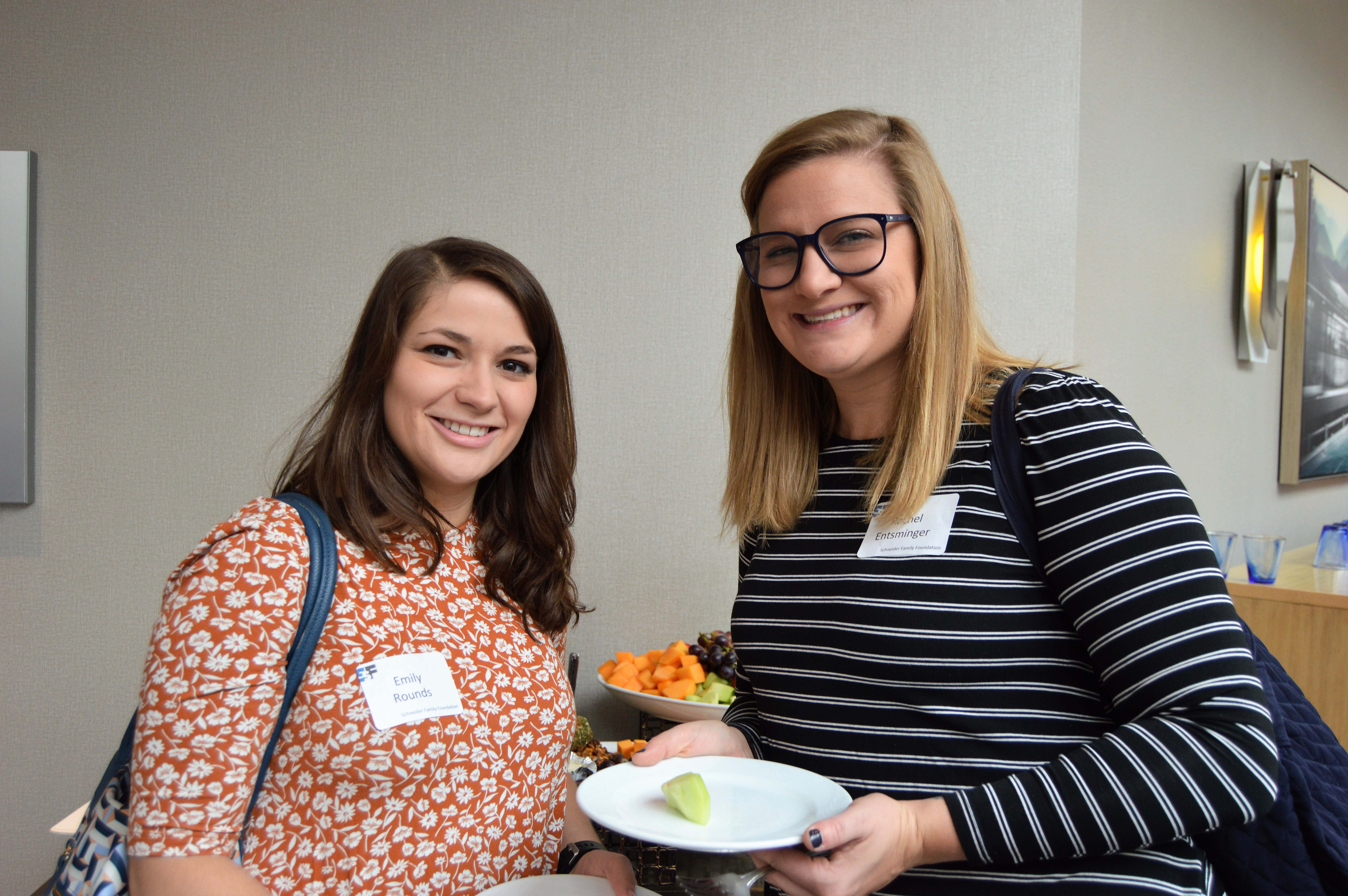 Emily Rounds (left) and Rachel Entsminger