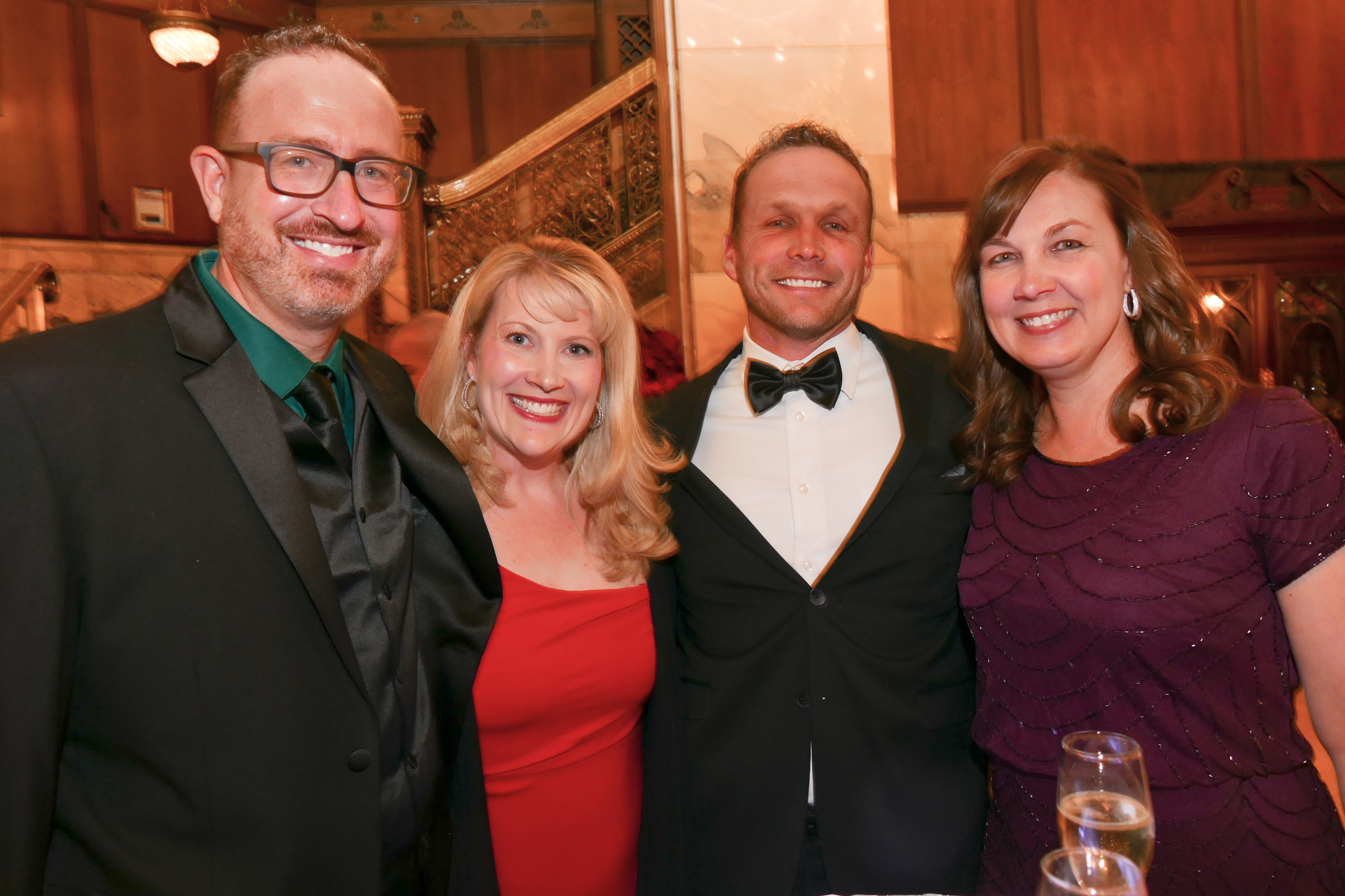 Jeffrey and Tiffany Tuell, left, with David Bratten and Kim Bruetsch