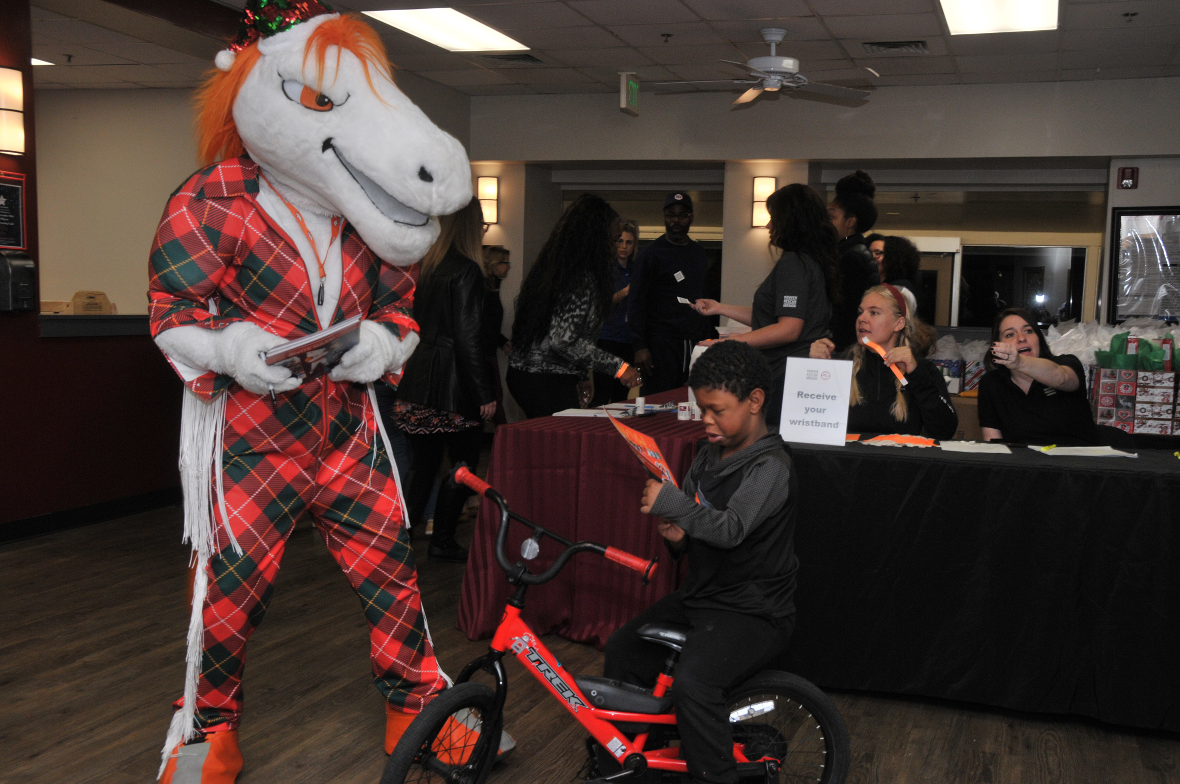 Getting an autograph...