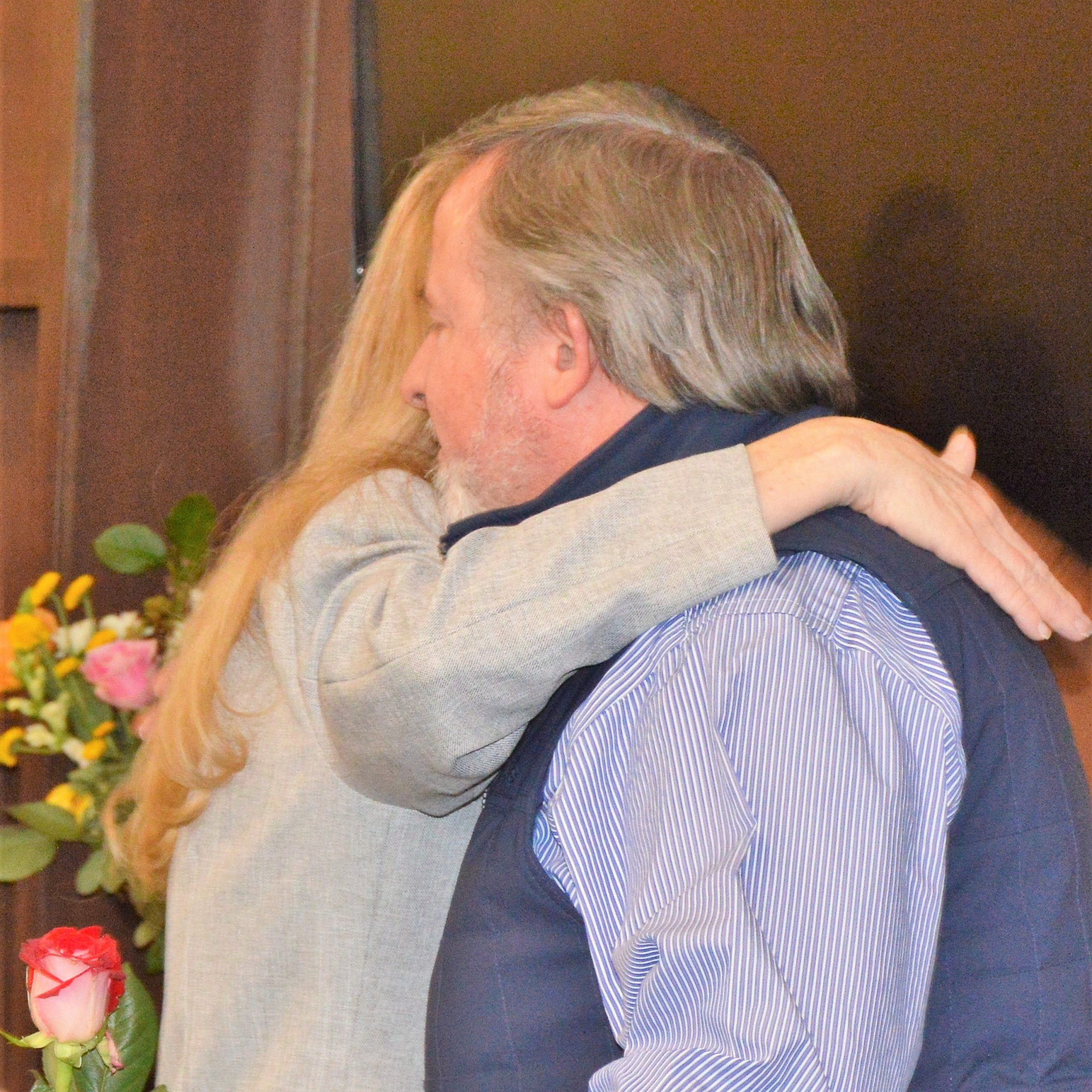 A hug of appreciation