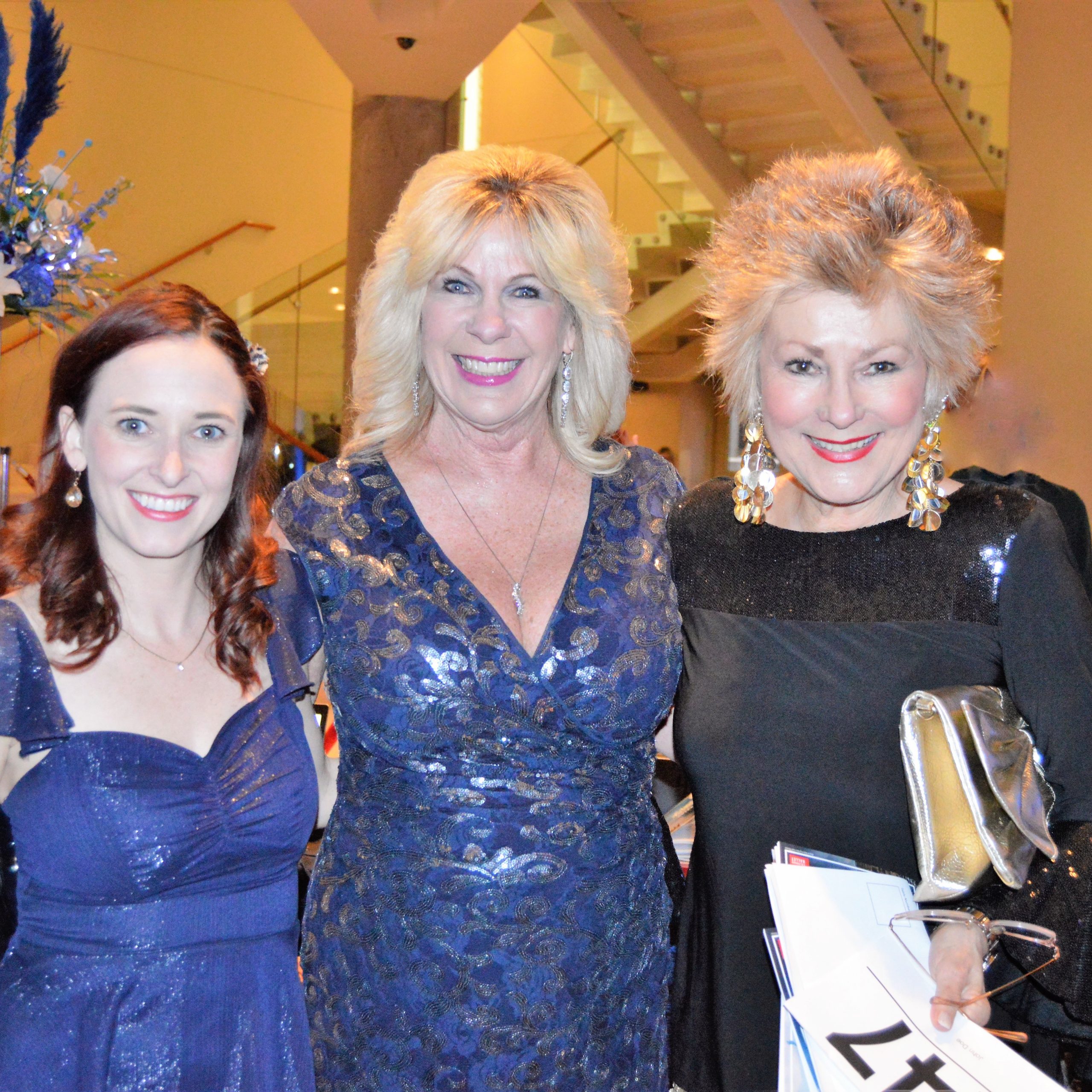 (l to r): Emily Hemming, and committee members Terri Fisher and Susan Stiff