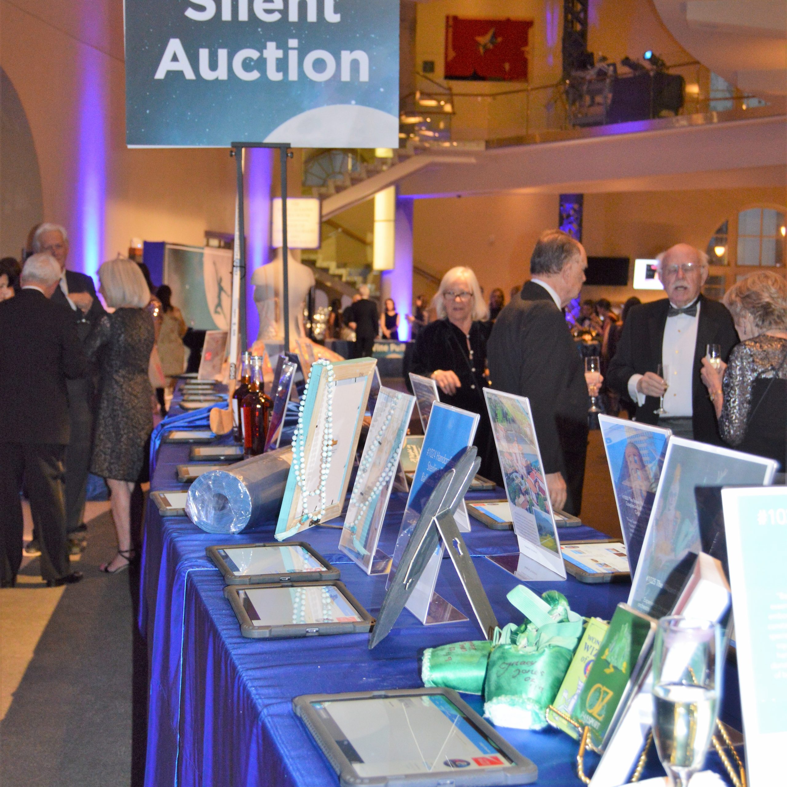 At the silent auction