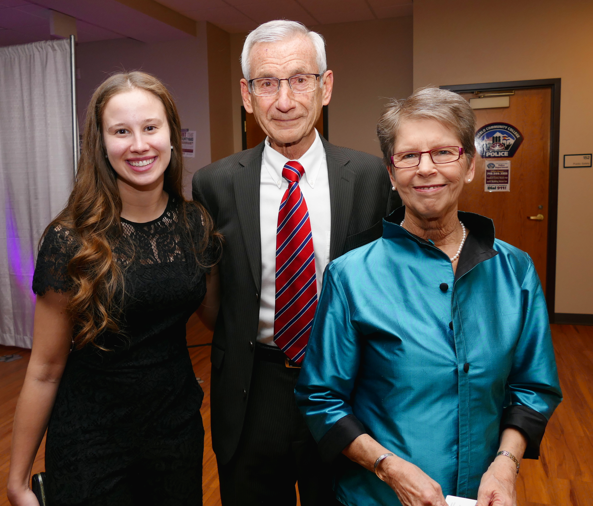 Jessica Nielson, left, with Dr. Carl and Kay Bartecchi (he was HOF ...
