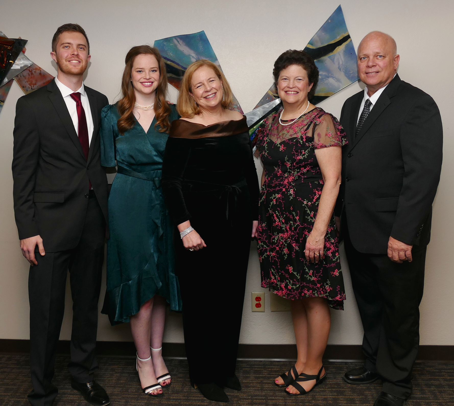 Jimmy Rhodes, Sarah Rhodes, Debi Robbe, Jane Robbe Rhodes and Matt Rhodes