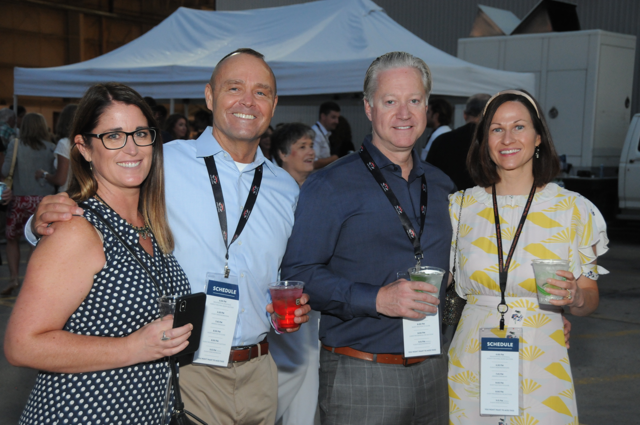 Ellen and Todd Brusseau; Mike Carnes and Ellen Patrilla