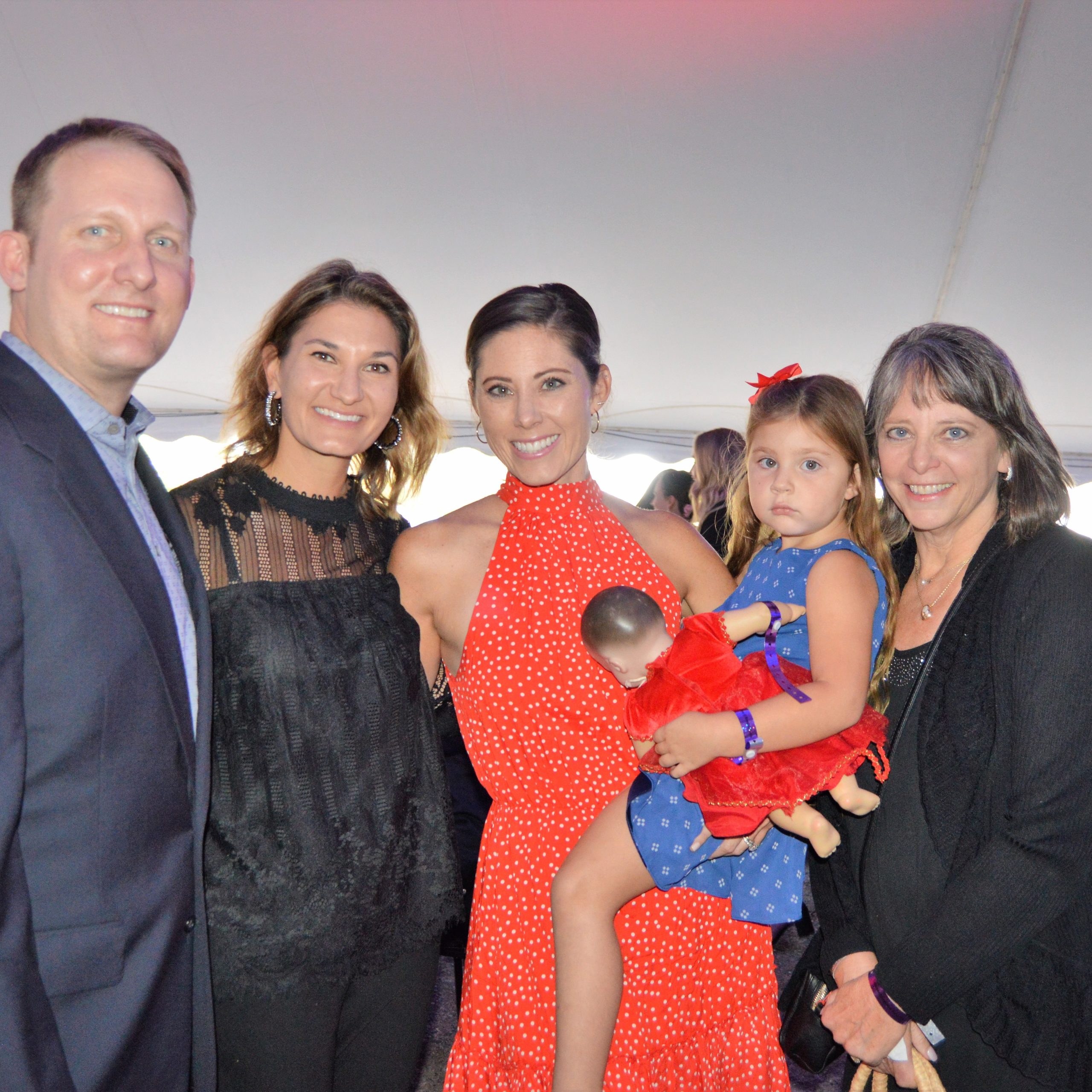 (l to r); John and Brooklyn Dellenbach, Christina and Reagan Hoeffler ...