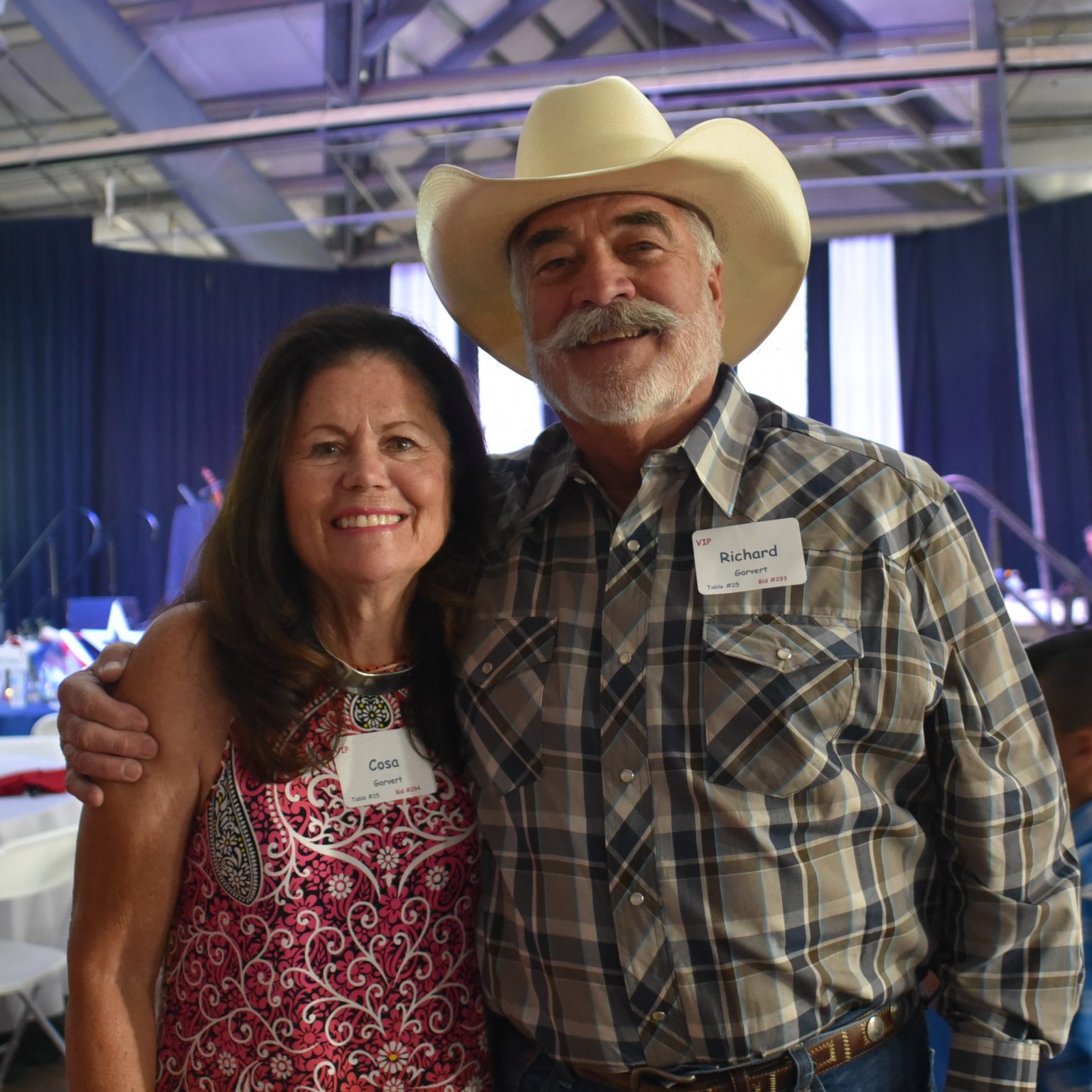 Evie and Jim Ashmore, left, with Mason Stefancic