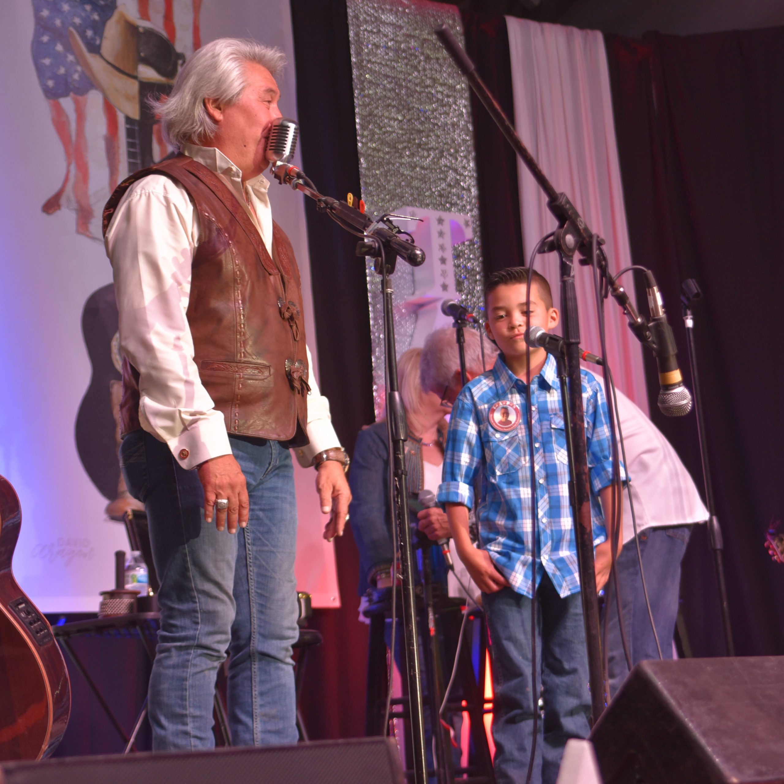 Tony David welcomes budding singer Collin Wong to the stage