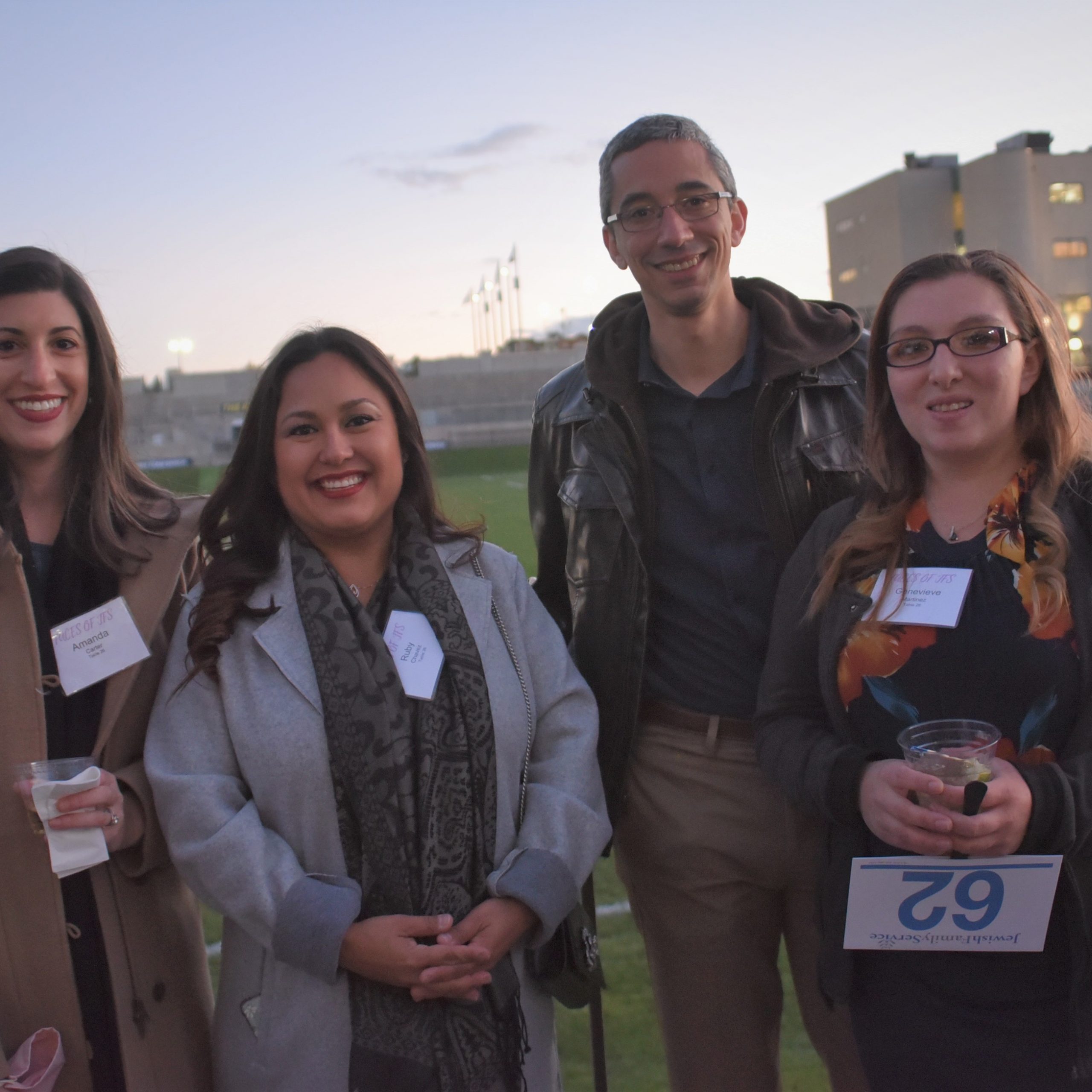 Amanda Carter, left, Ruby Chavez, Eli Martin, Genevieve Martinez