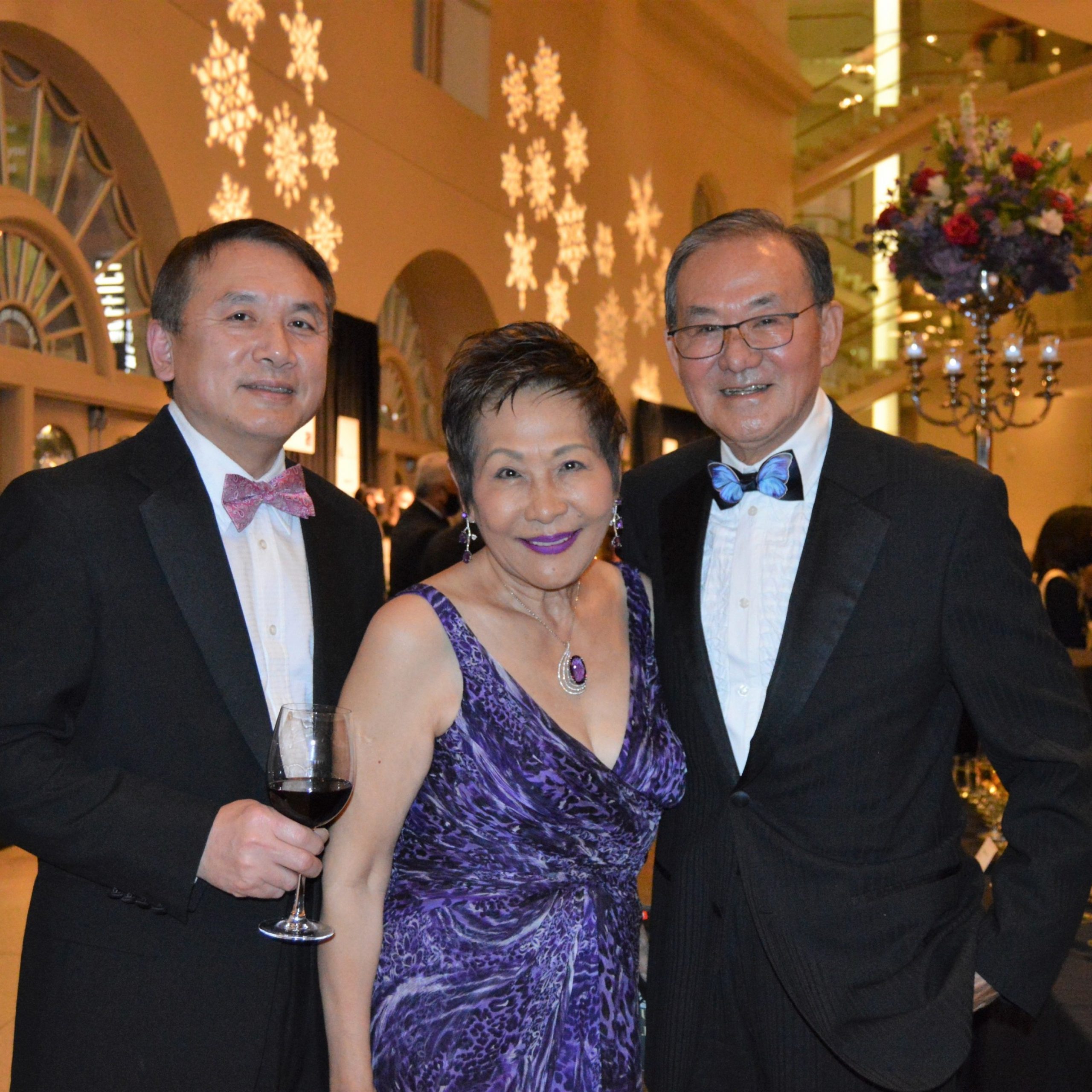 James Luo (left), with gala committee member Linda and Jimmy Yip