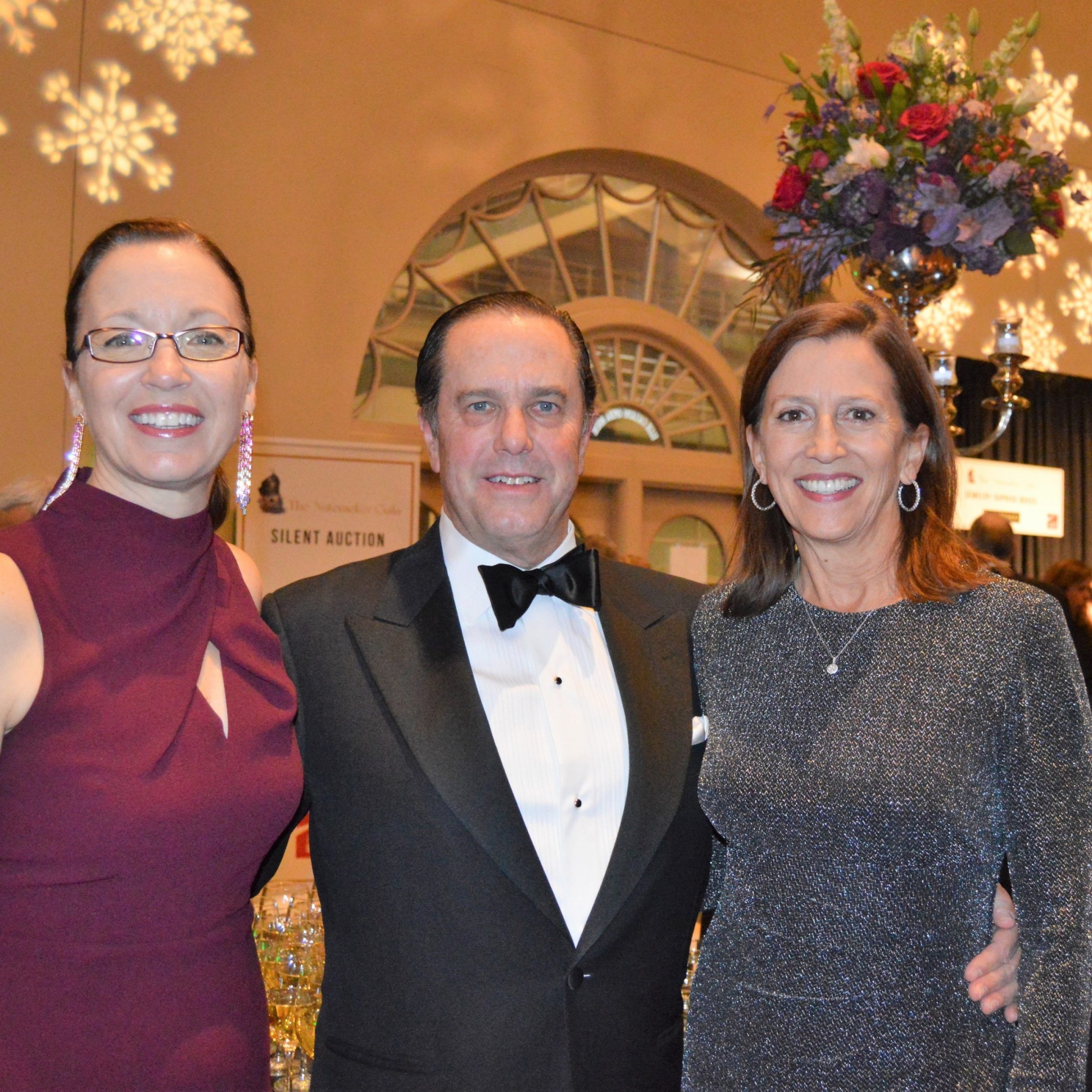 (l to r): Collen Curran, trustee; gala committee member Mark Williams ...