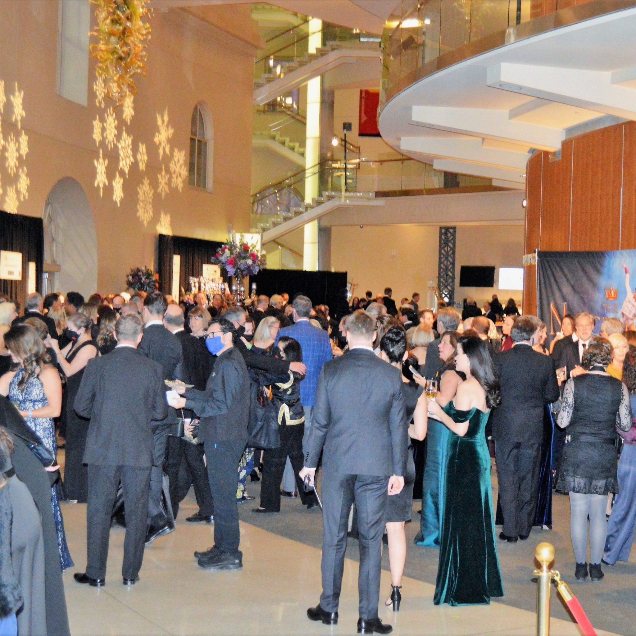 (l to r): Nate and Charissa Jones, committee member Jenna Grange ...