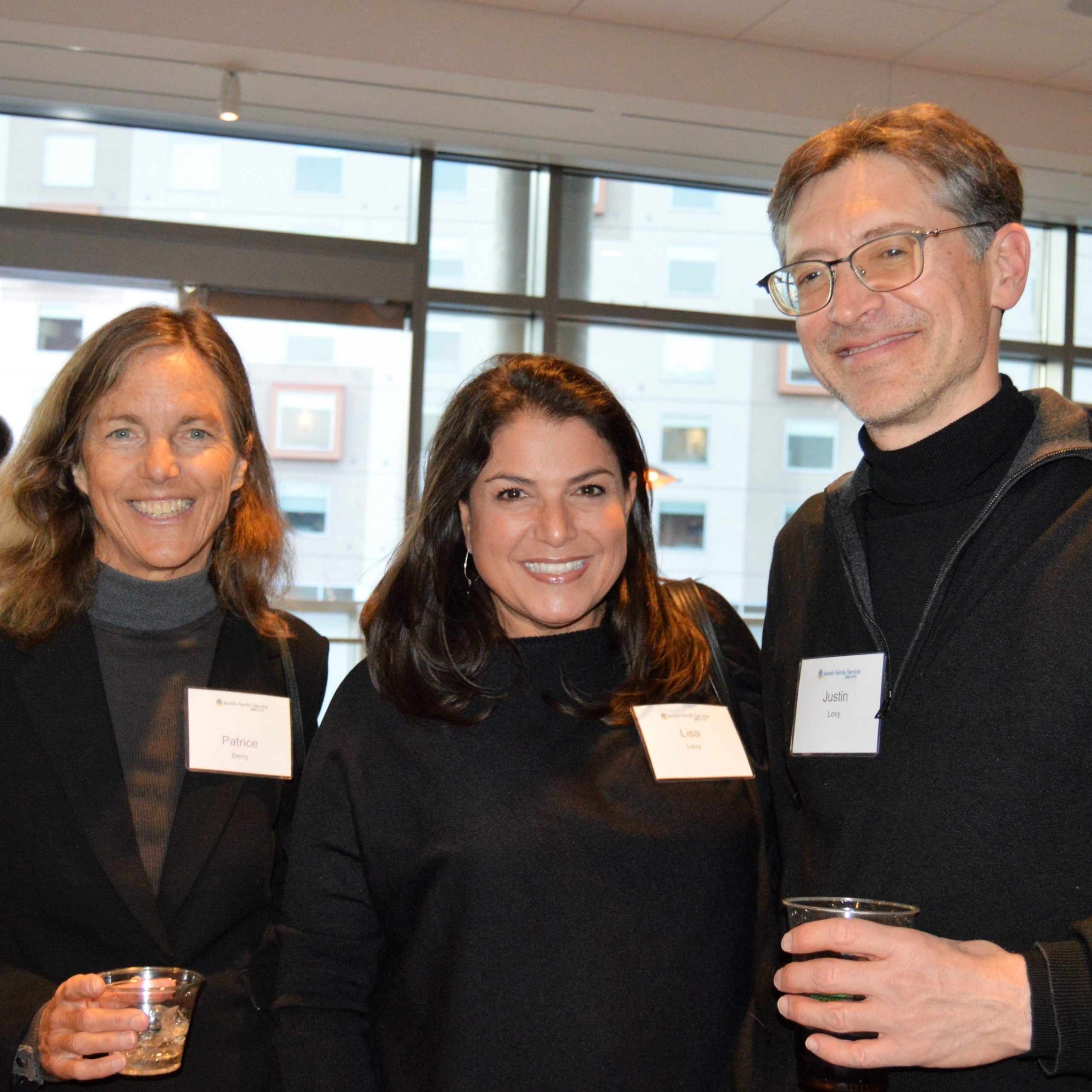 Patrice Berry (left), with Lisa and Justin Levy