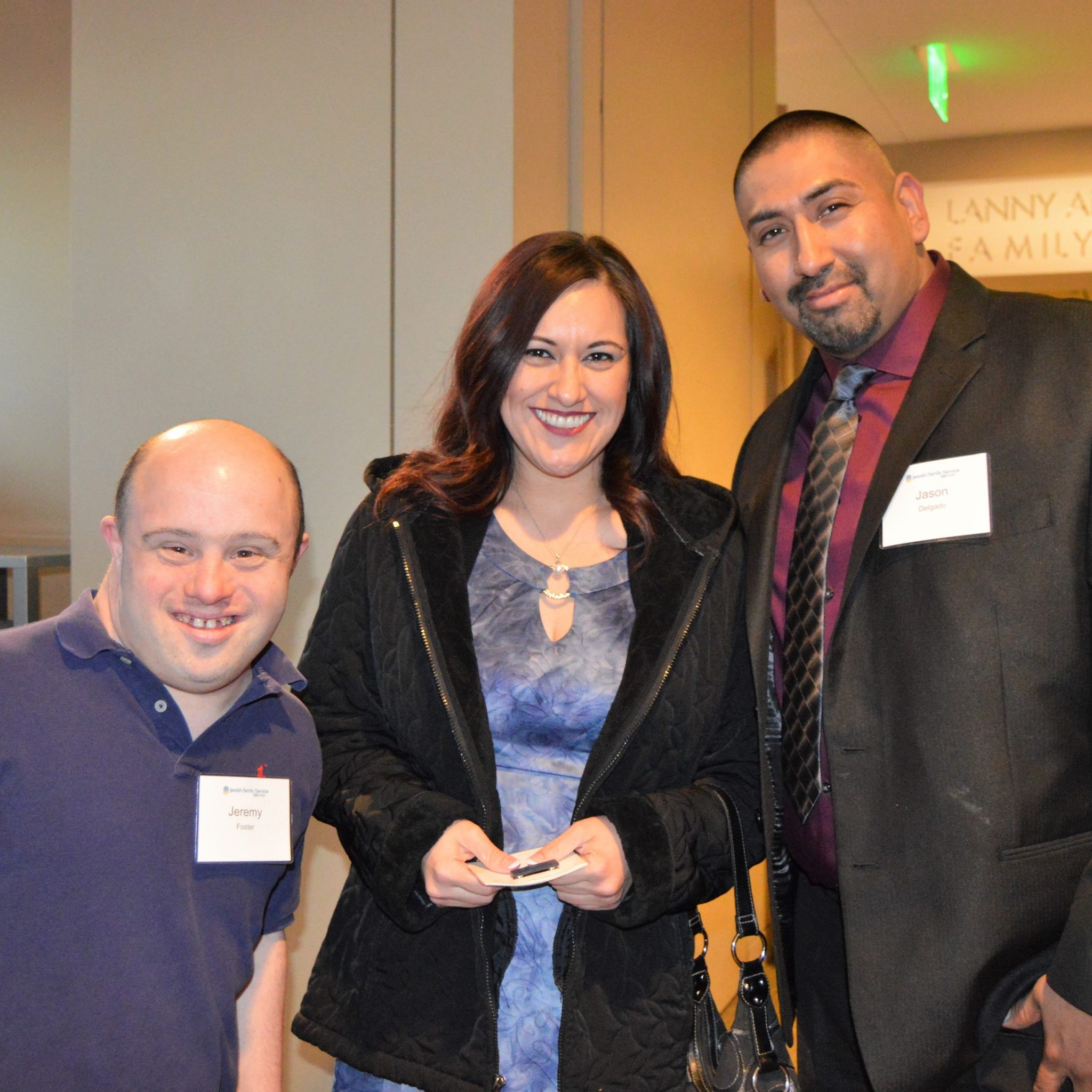 Patrice Berry (left), with Lisa and Justin Levy