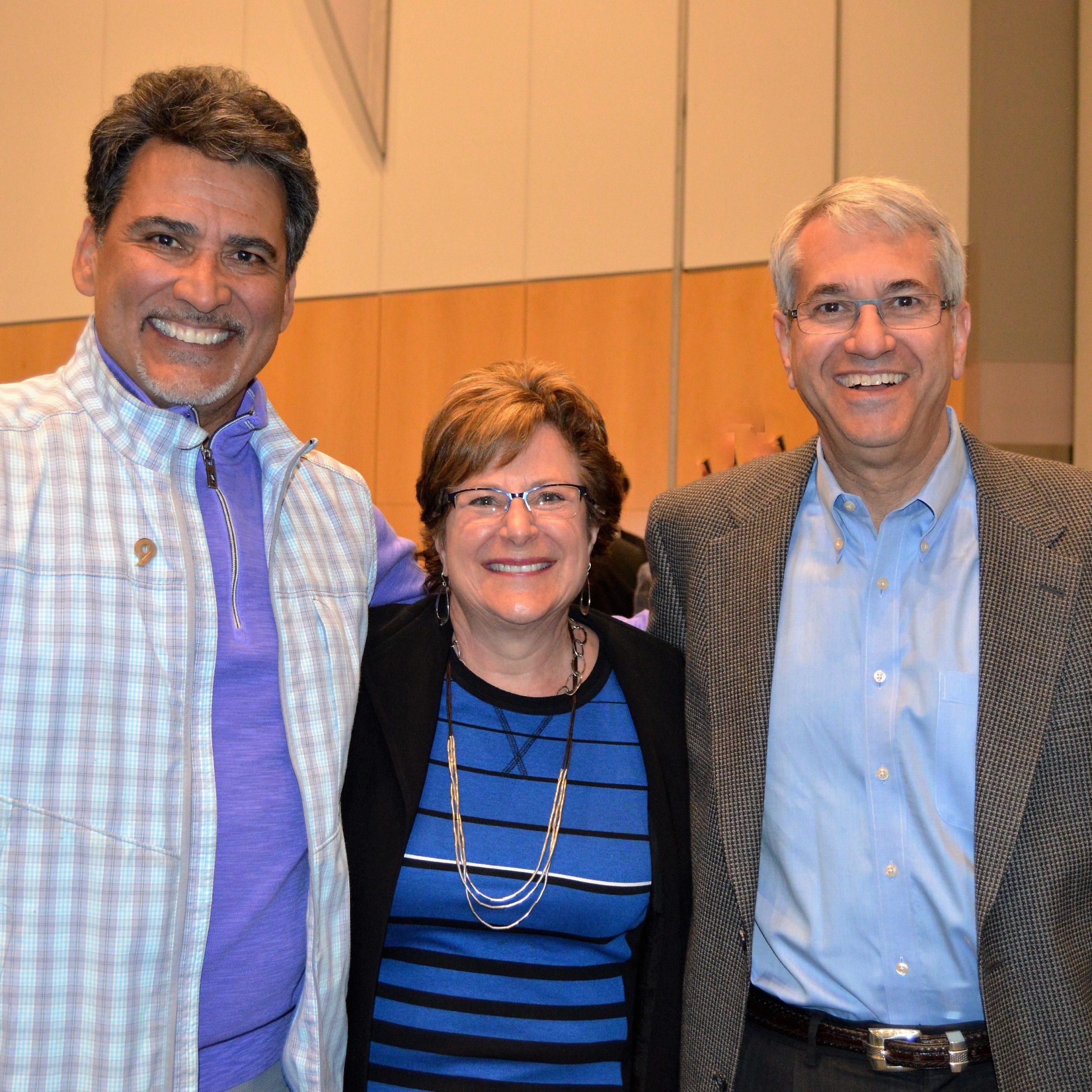 (l to r): Jesse Ogas, and Susie and Perry Moss