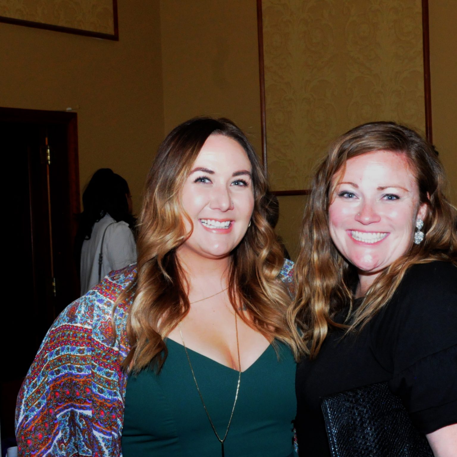 Scholarship winner Michelle Wells with Rick Enstrom