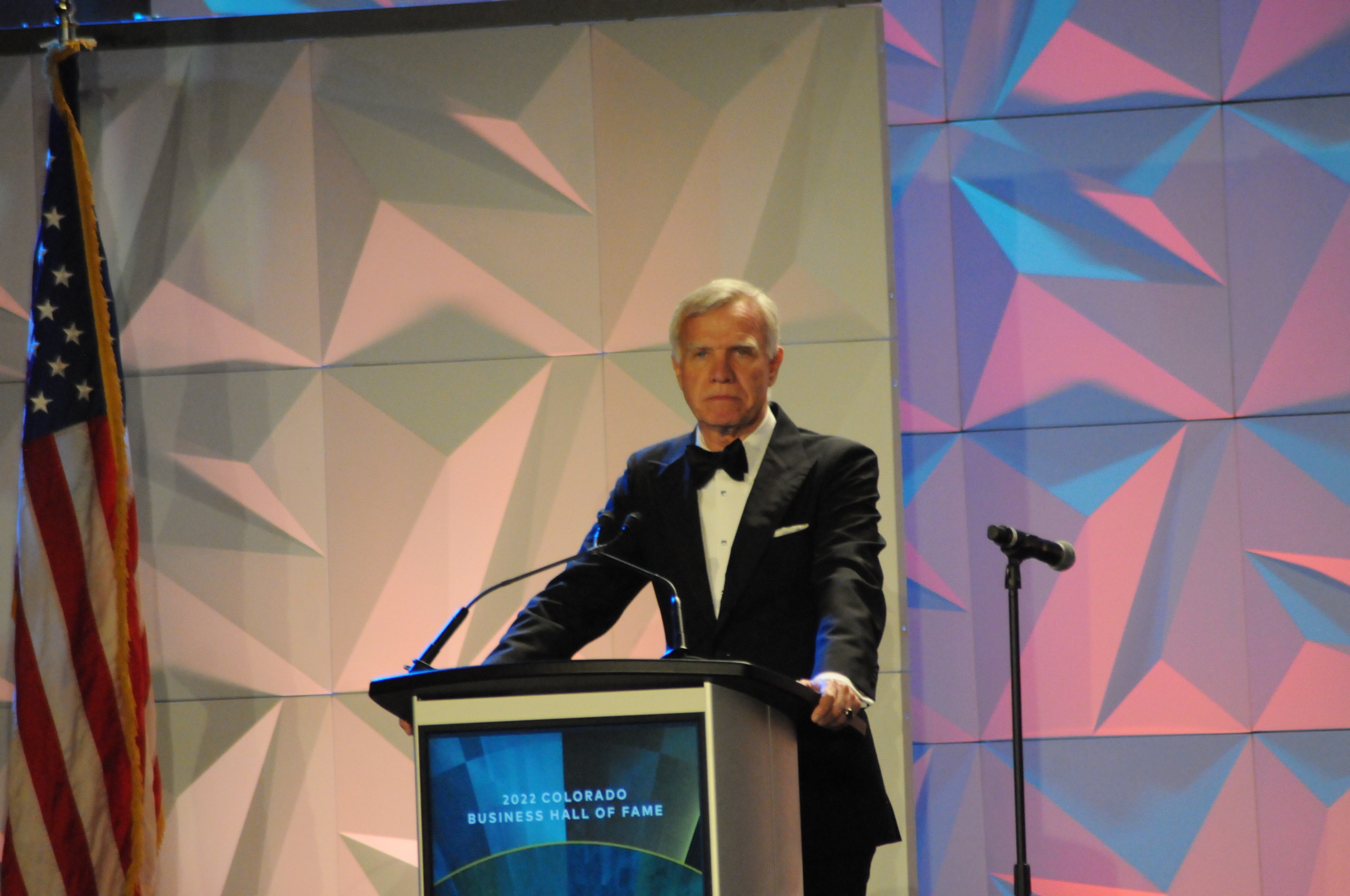 Inductee Tim Gill, founder of Quark, thanked the crowd for the honor