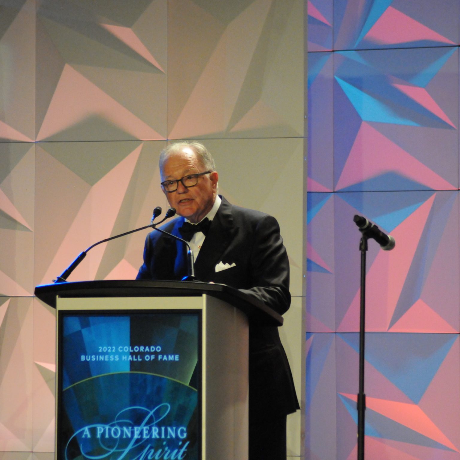 Inductee Tim Gill, founder of Quark, thanked the crowd for the honor